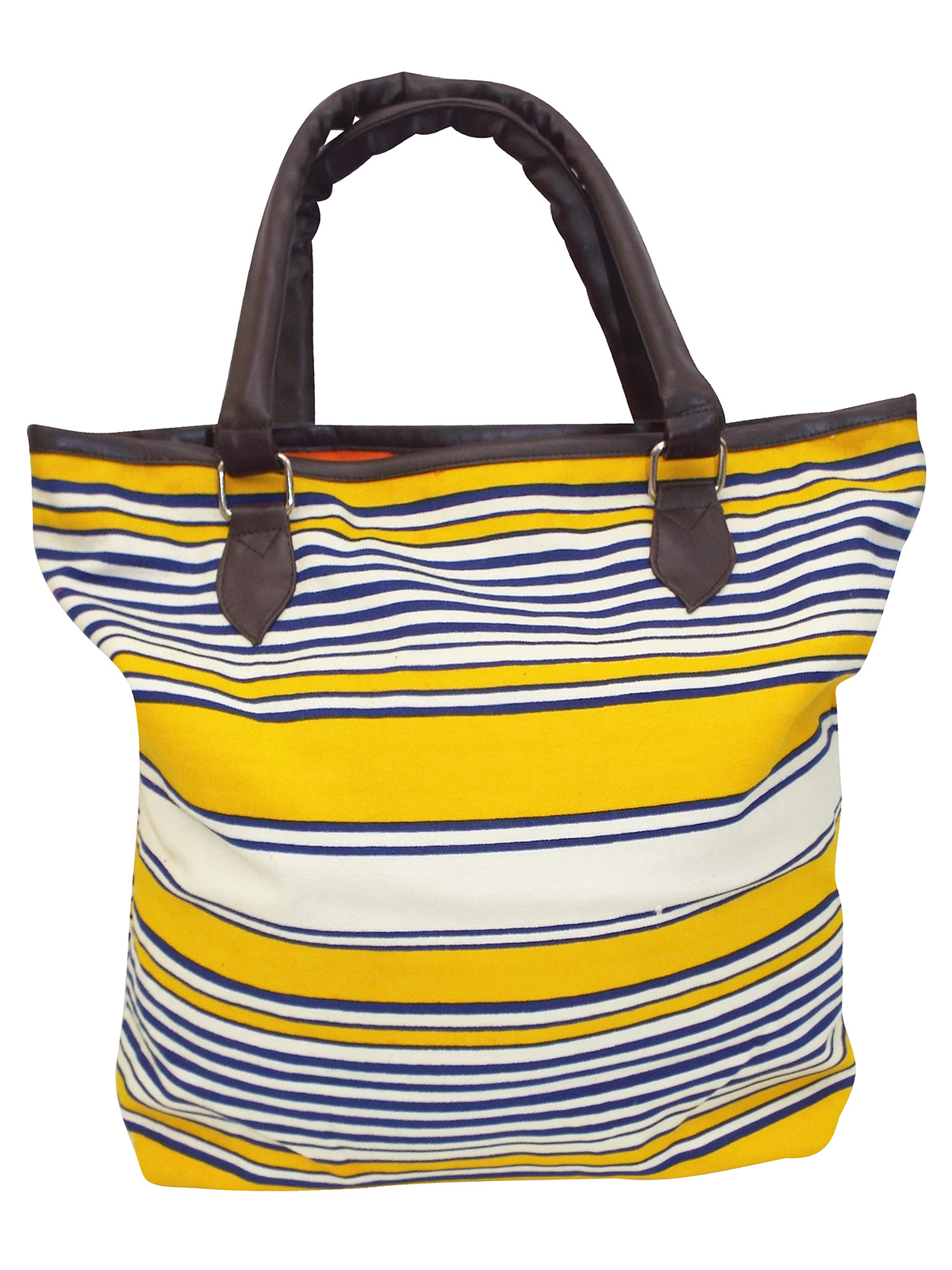 ASSORTED Large Stripe Canvas Shopper Bags