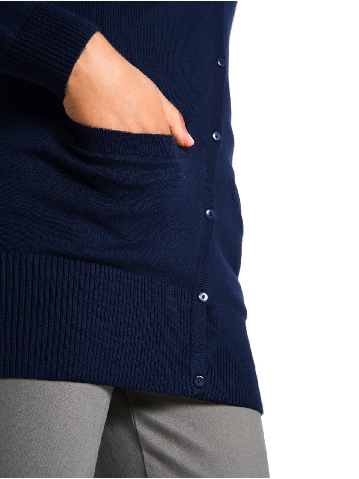 BPC Selection - - BPC Collection NAVY Fine Knit Button Through Cardigan ...