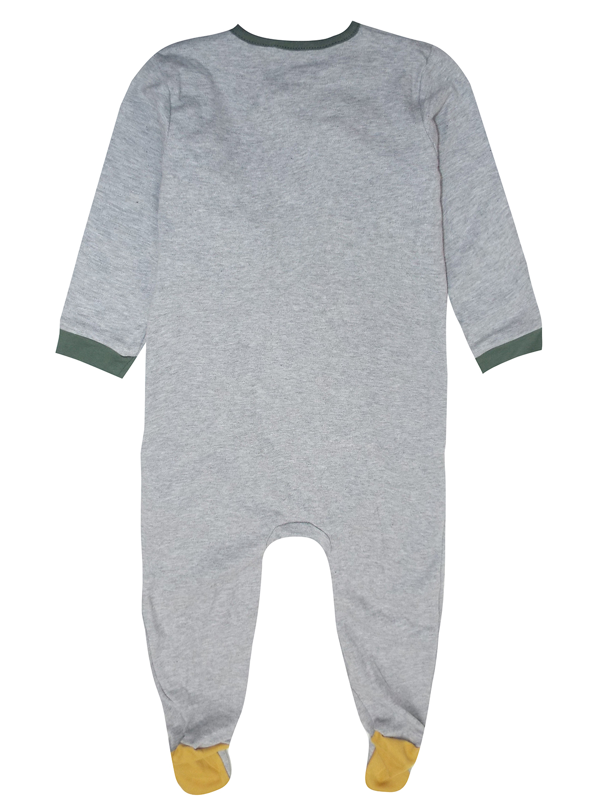 N3XT GREY Baby Boys Pure Cotton Elephant Appliqué Sleepsuit - Size 9/12M