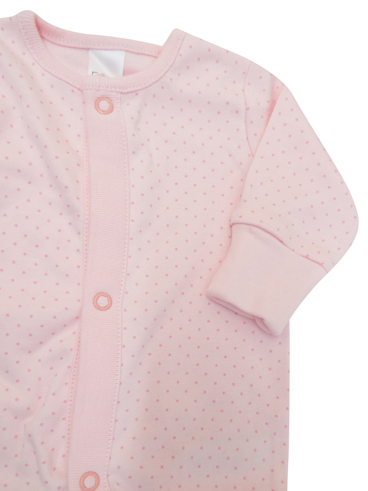 N3XT SOFT-PINK Baby Girls Pure Cotton Polka Dot Sleepsuit - Size First ...