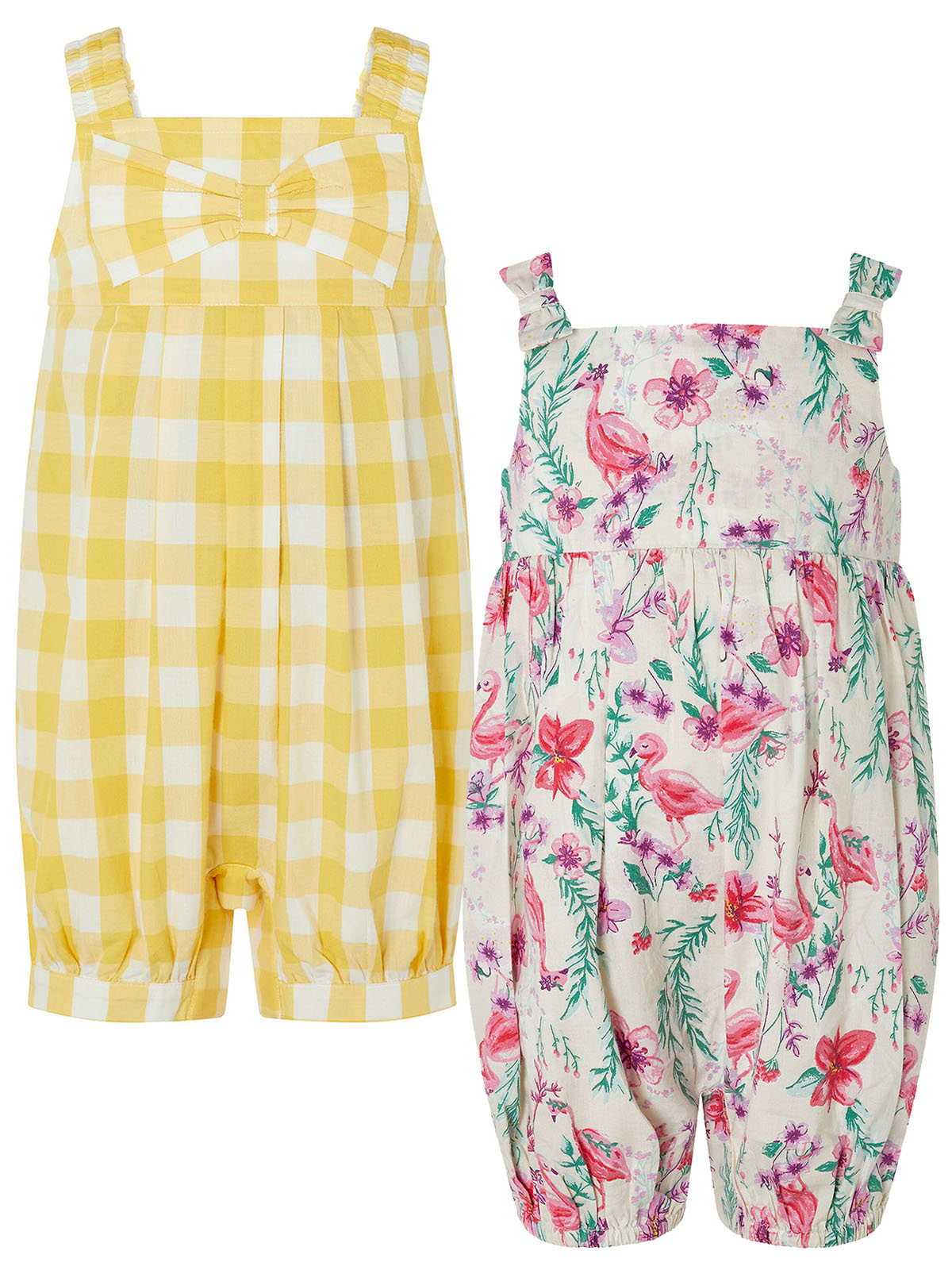 ASSORTED Younger Girls Bow Detail Rompers - Age 12/18M to 2/3Y