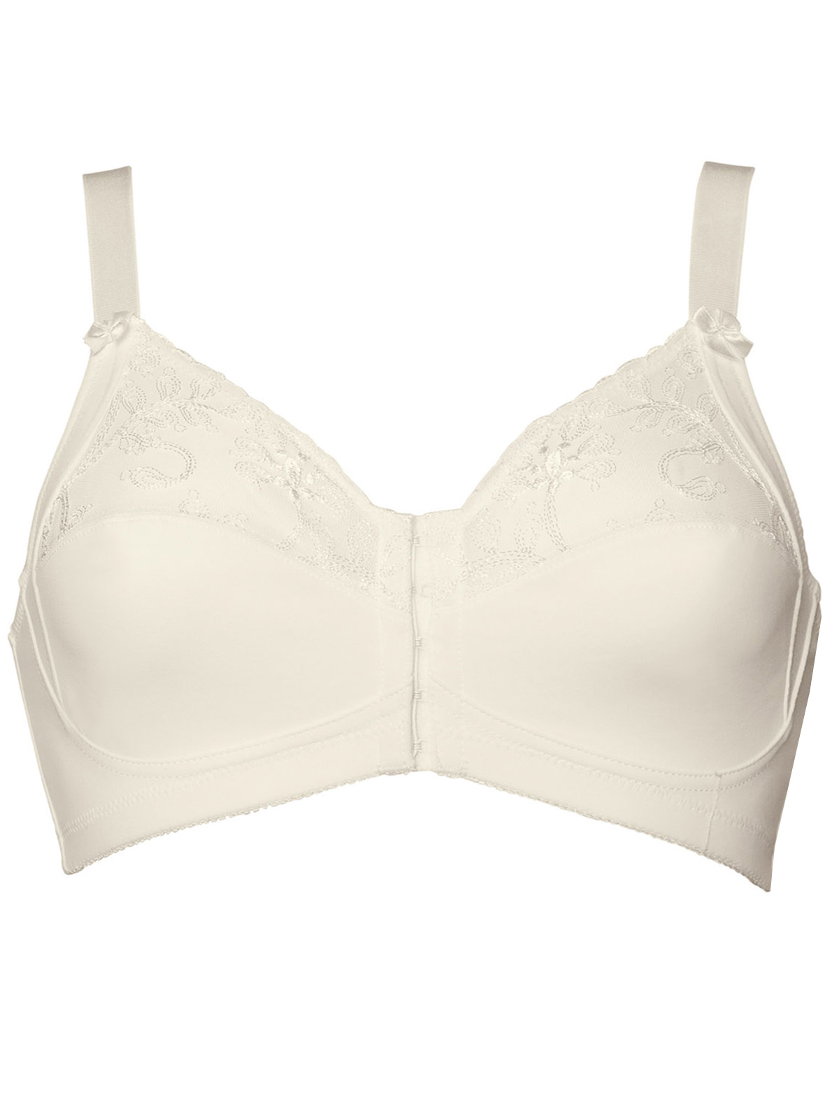 Naturana - - Naturana IVORY Embroidered Lace Front Fastening Soft Cup ...