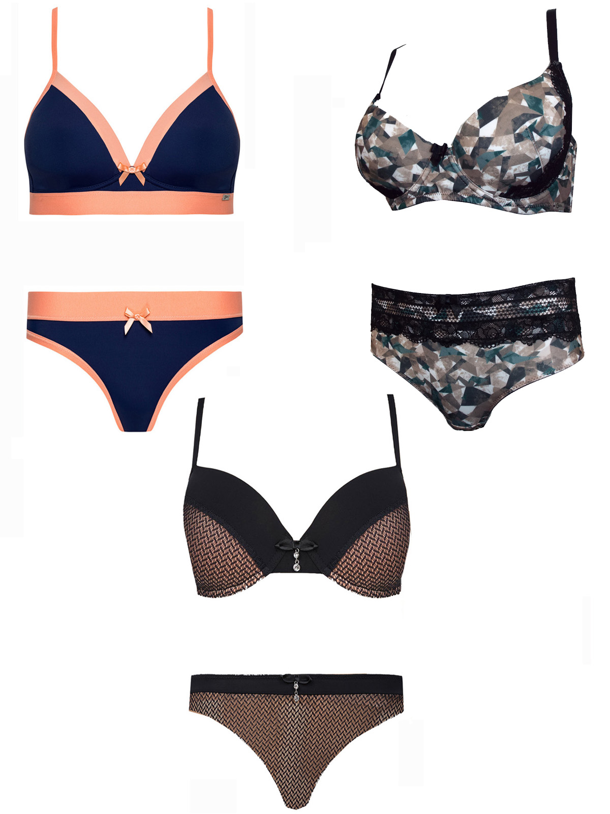 Cybele - - Cybele ASSORTED Bra & Knicker Sets - Size 34B