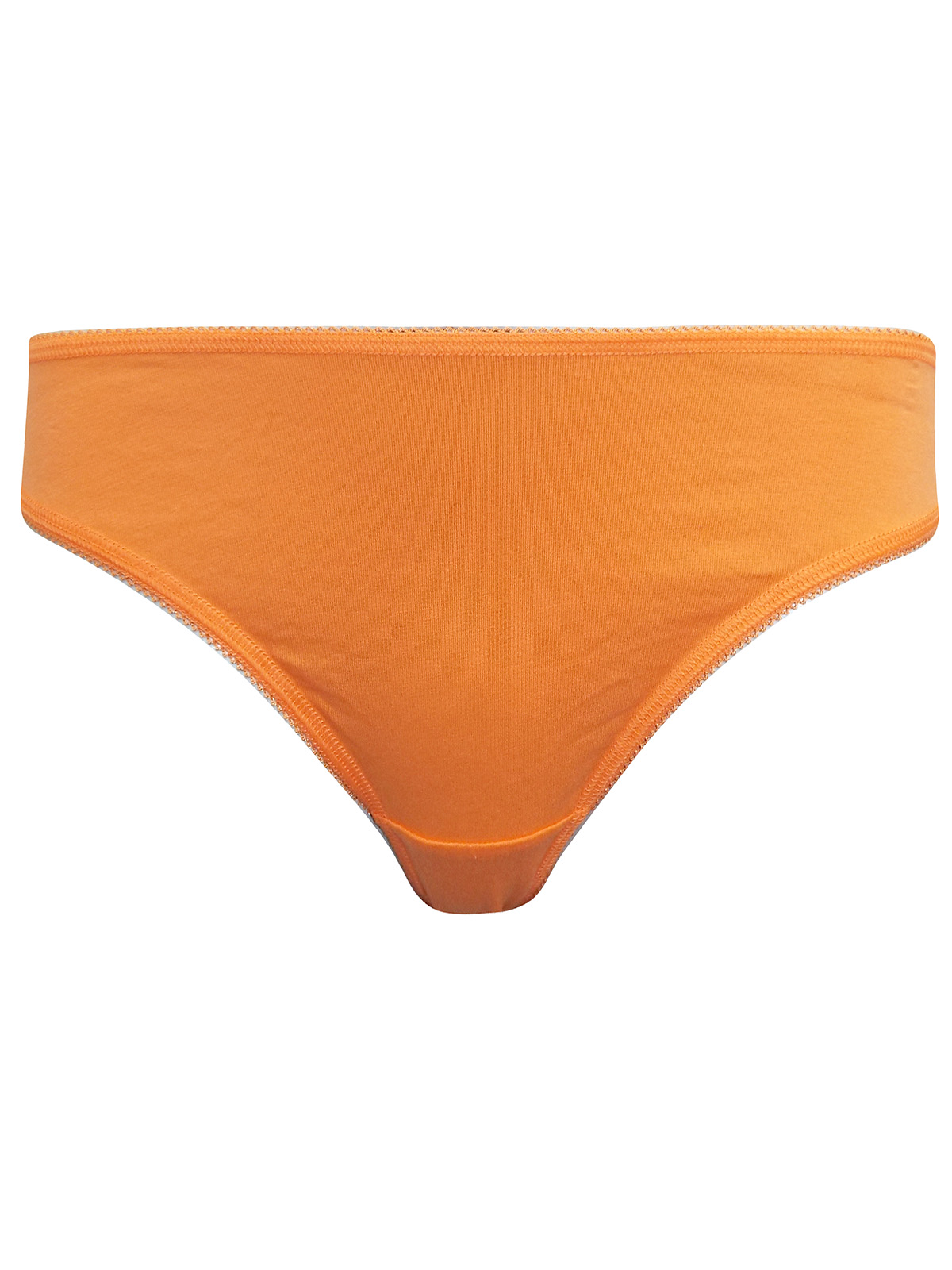 George - - G3ORGE BRIGHT-ORANGE Lace Trim Brazilian High Cut Knickers ...