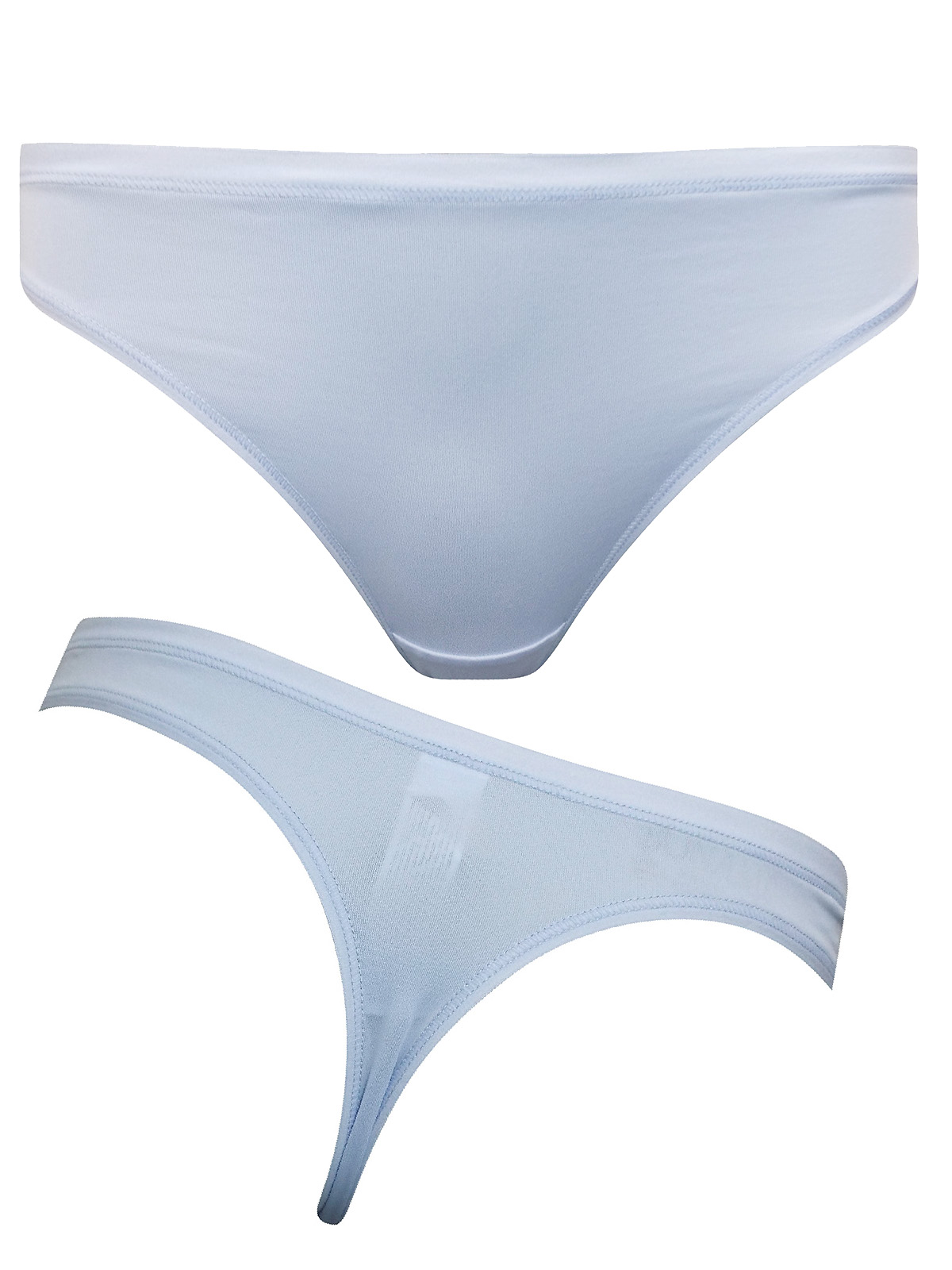F&F - - F&F SKY-BLUE No VPL Low Rise Thong - Size 10 to 14
