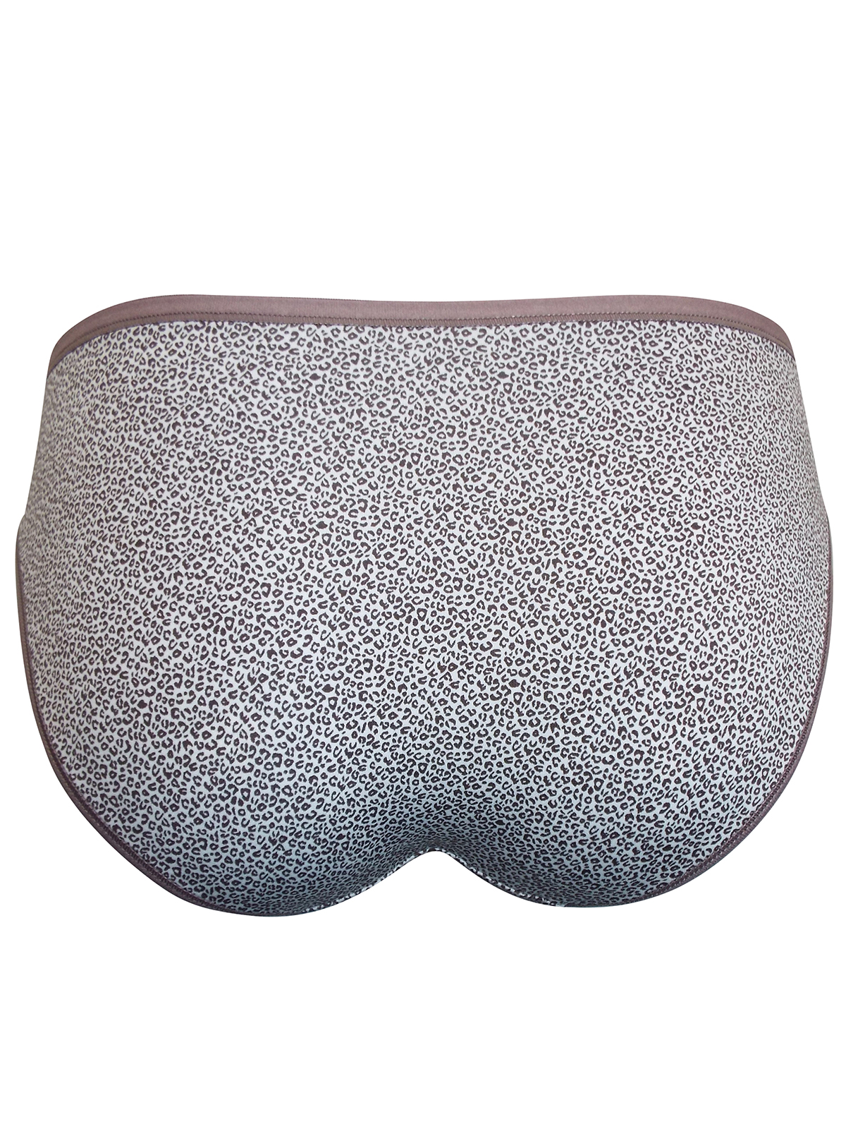 F&F - - F&F PRALINE Cotton Rich Animal Print High Leg Knickers - Size 8 ...