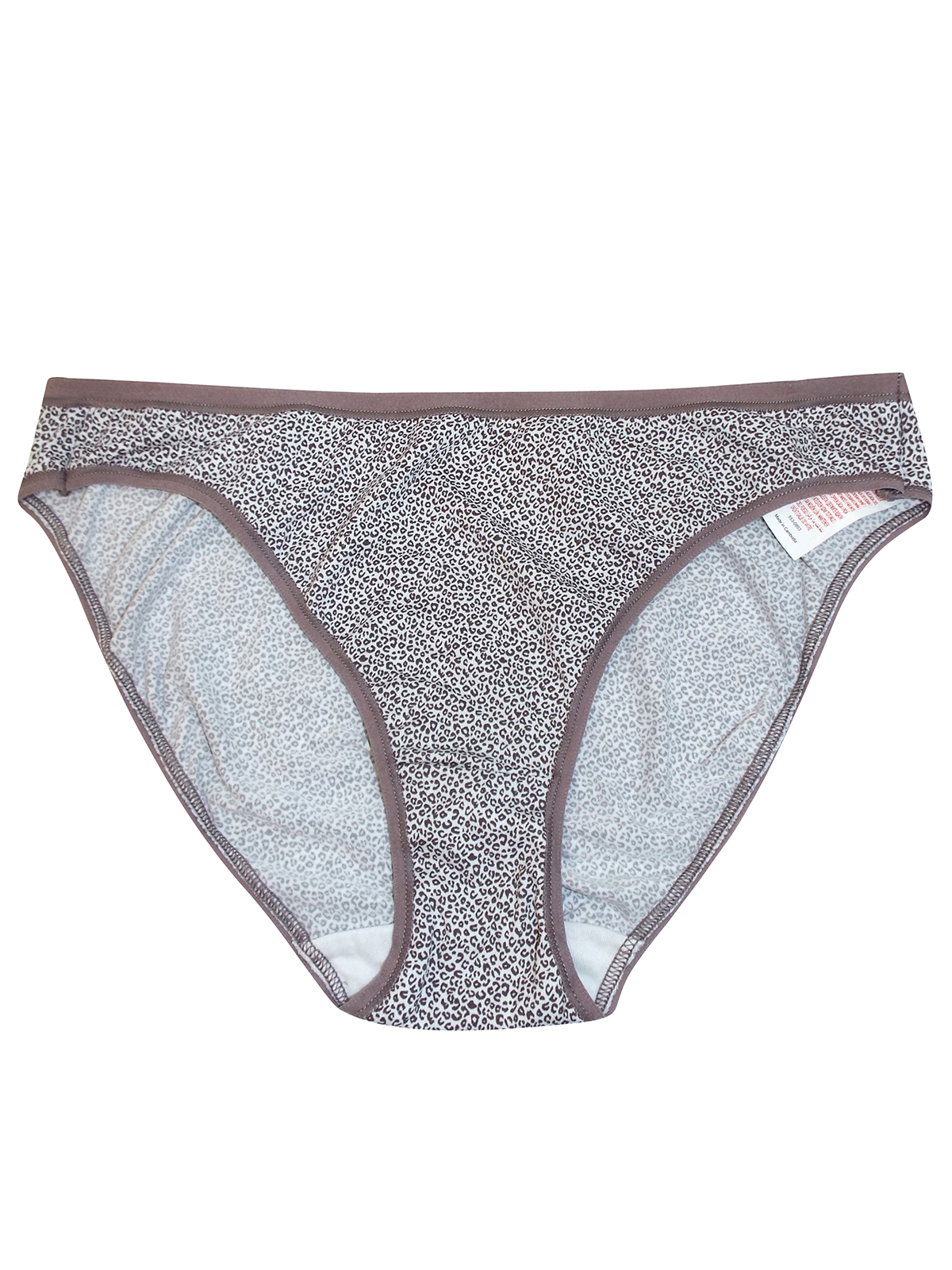 F&F - - F&F PRALINE Cotton Rich Animal Print High Leg Knickers - Size 8 ...