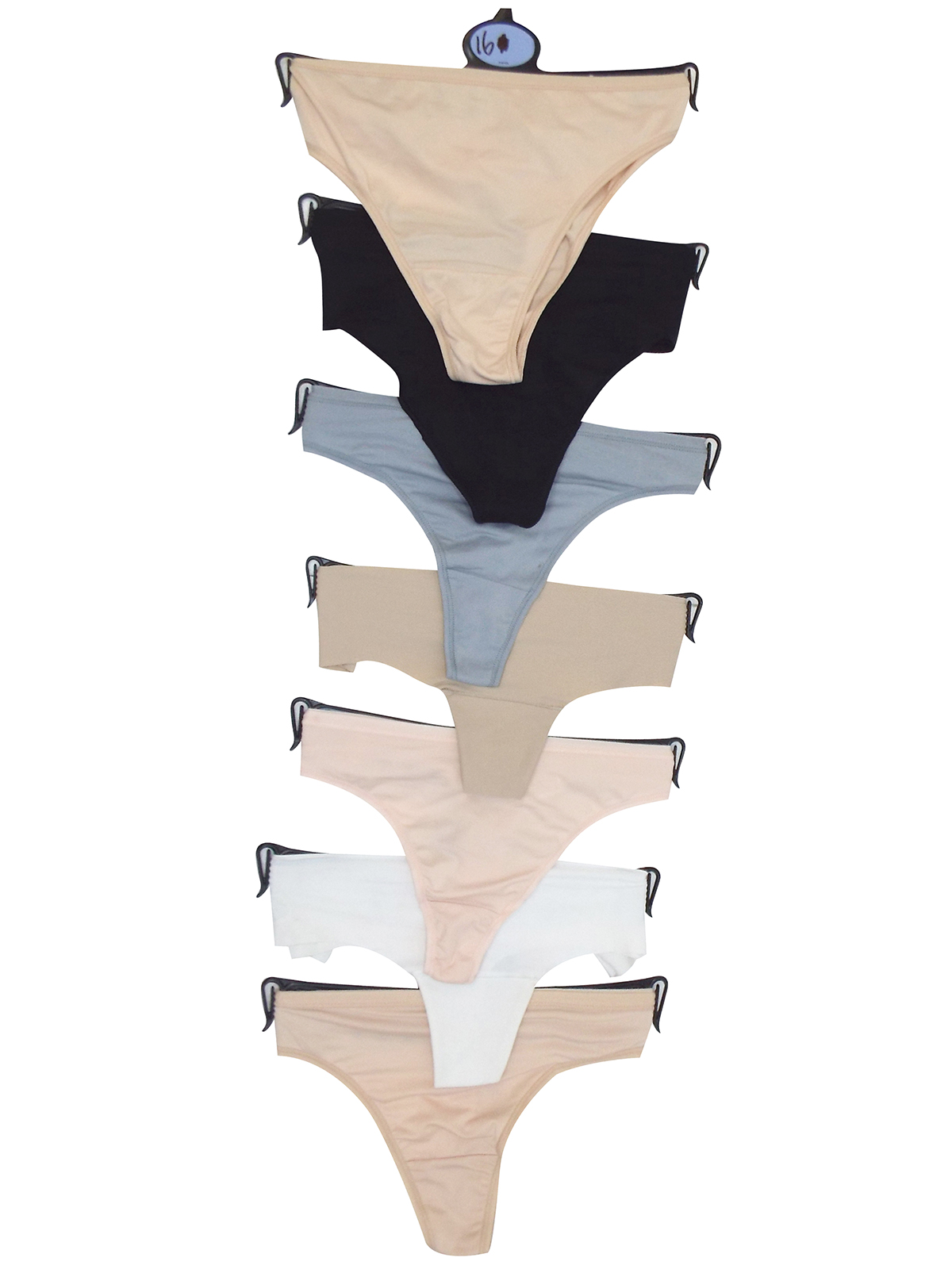 George - - G3ORGE ASSORTED Cotton Rich, No VPL & Bandeau Thongs - Size ...