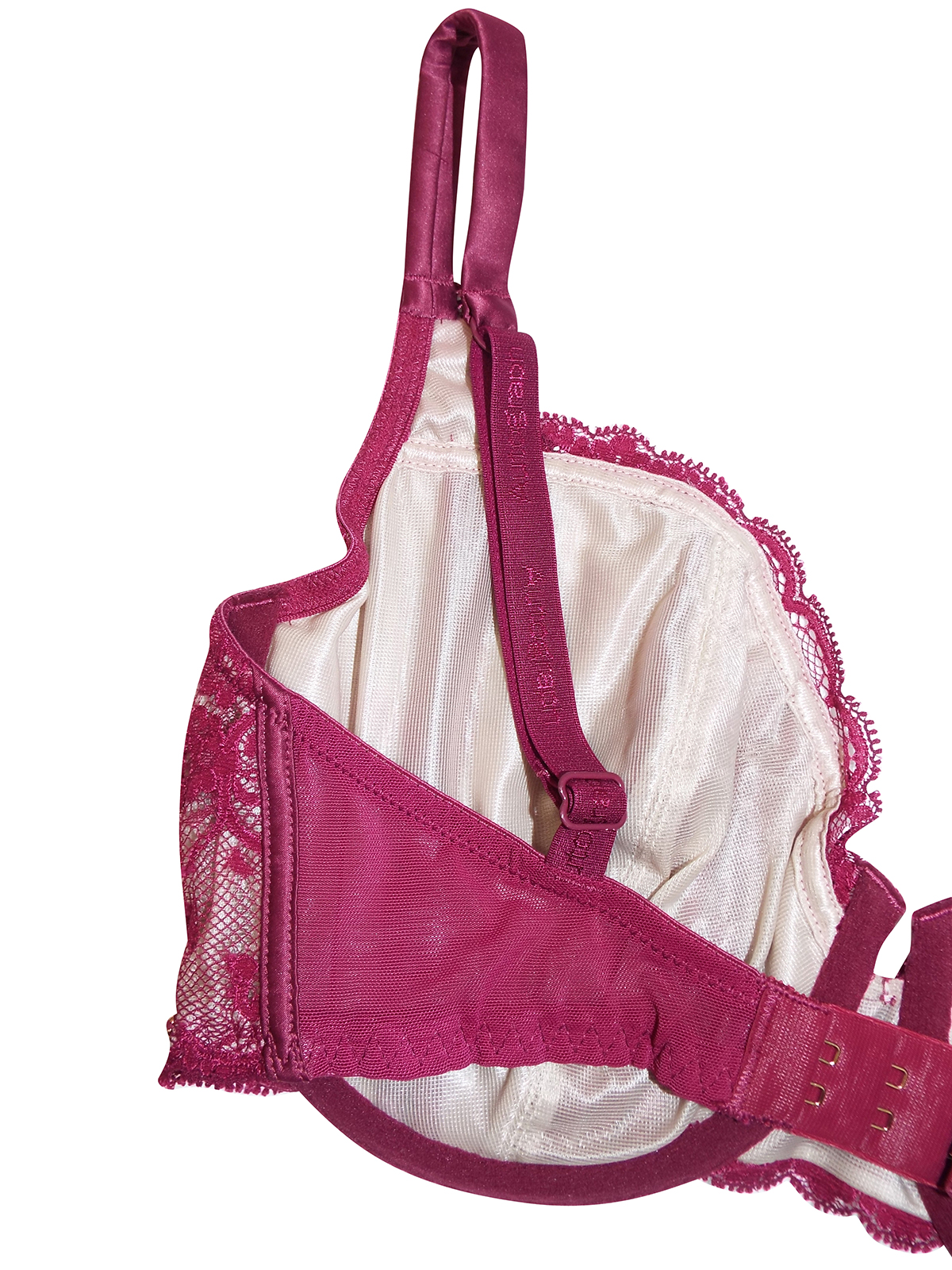 M&5 4utograph MAGENTA Lace Overlay Soft Cup Wired Bra - Size 32 to 36 ...