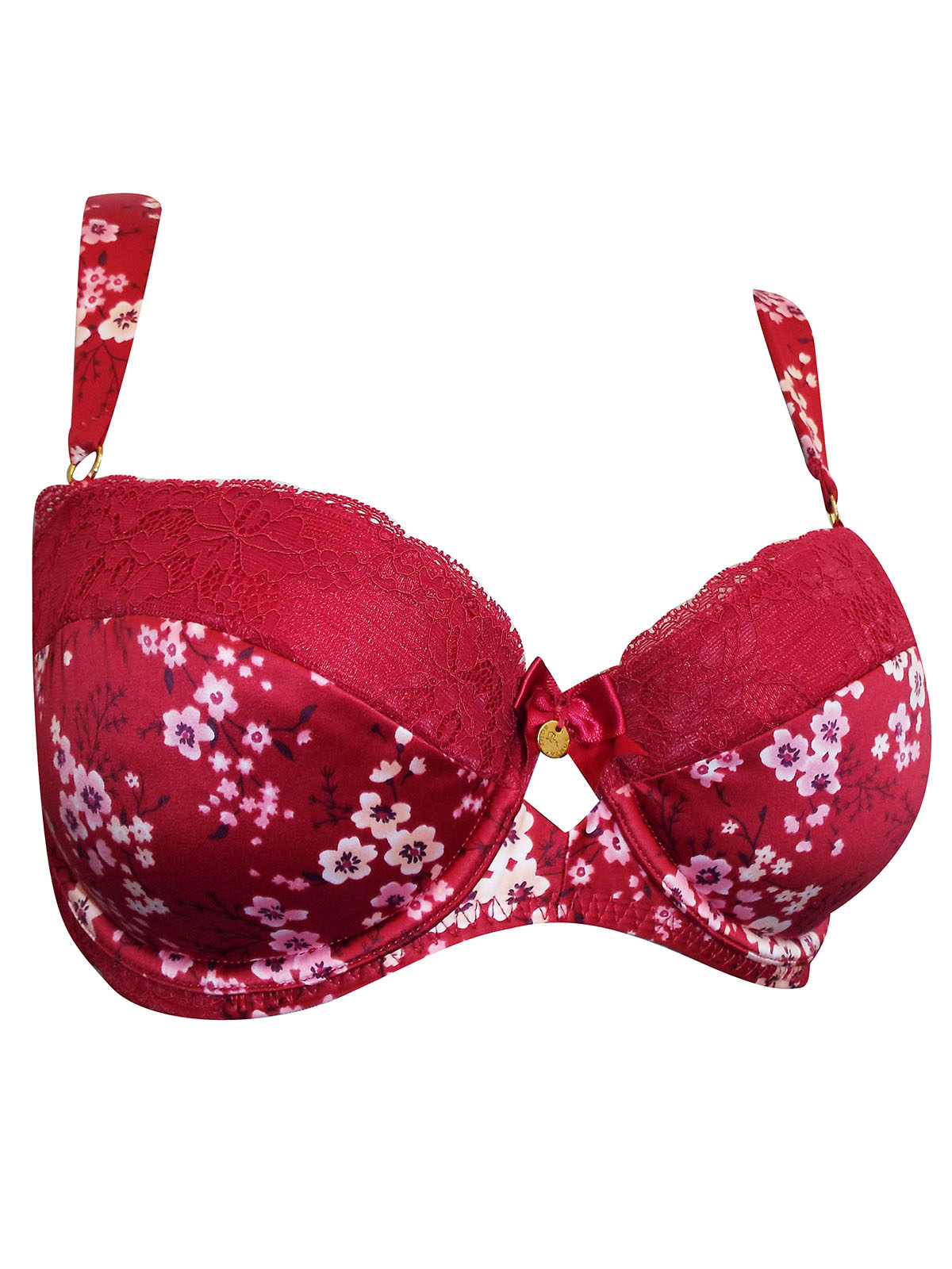 Boux Avenue - - Boux Avenue STRAWBERRY Amber Blossom Balconette Bra ...