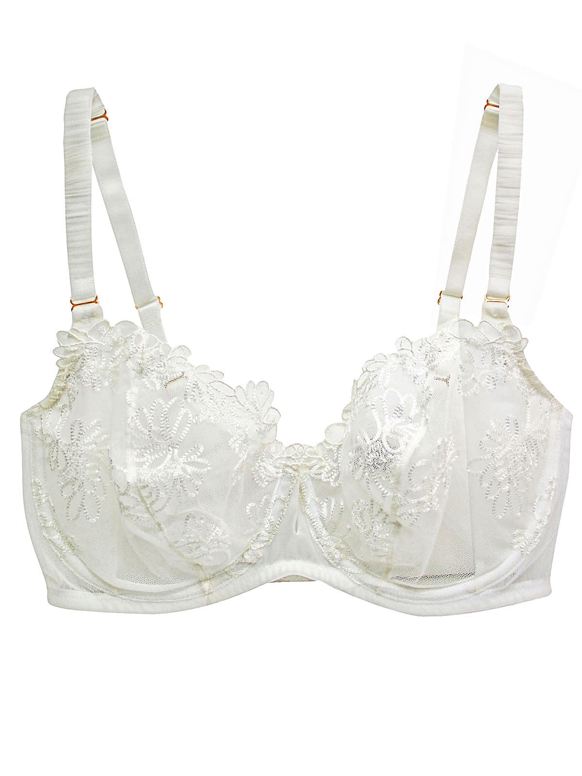 Adina Reay - - Adina Reay CHAMPAGNE Pen Tulle Balconette Bra - Size 32 ...