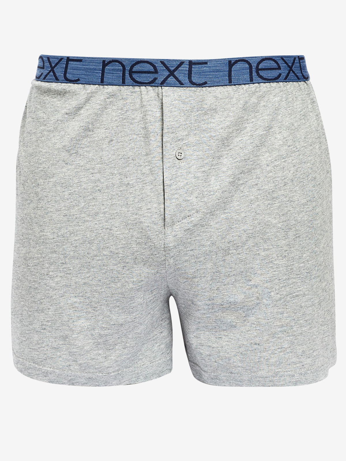 LIGHT-GREY Pure Cotton Branded Waist Boxers - Size S to XXL