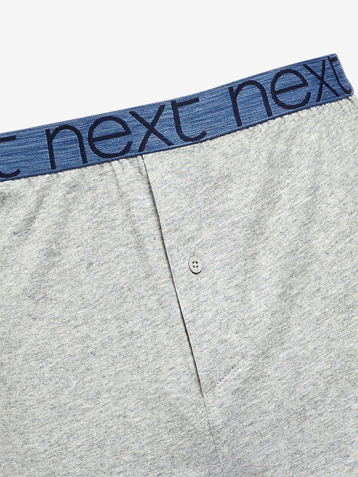 LIGHT-GREY Pure Cotton Branded Waist Boxers - Size S to XXL