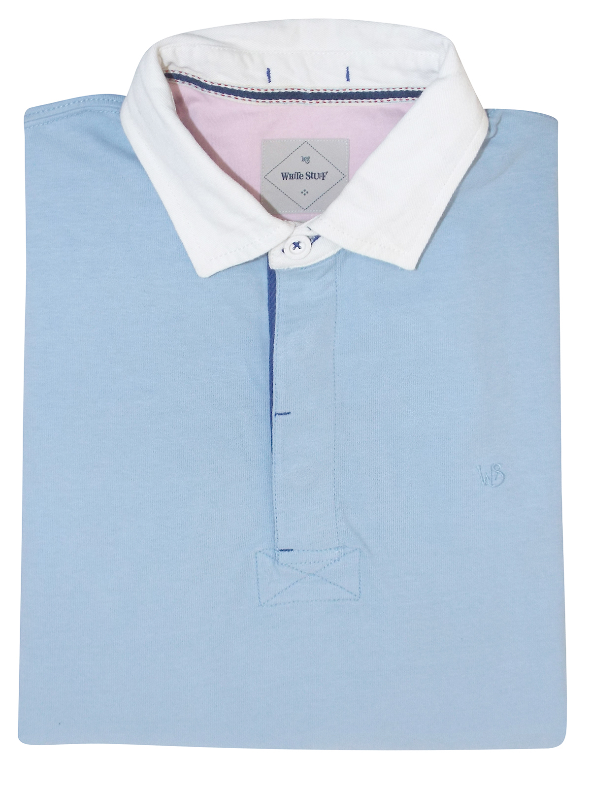 White Stuff - - WH1TE STUFF LIGHT-BLUE Mens Pure Cotton Pitchside Rugby ...