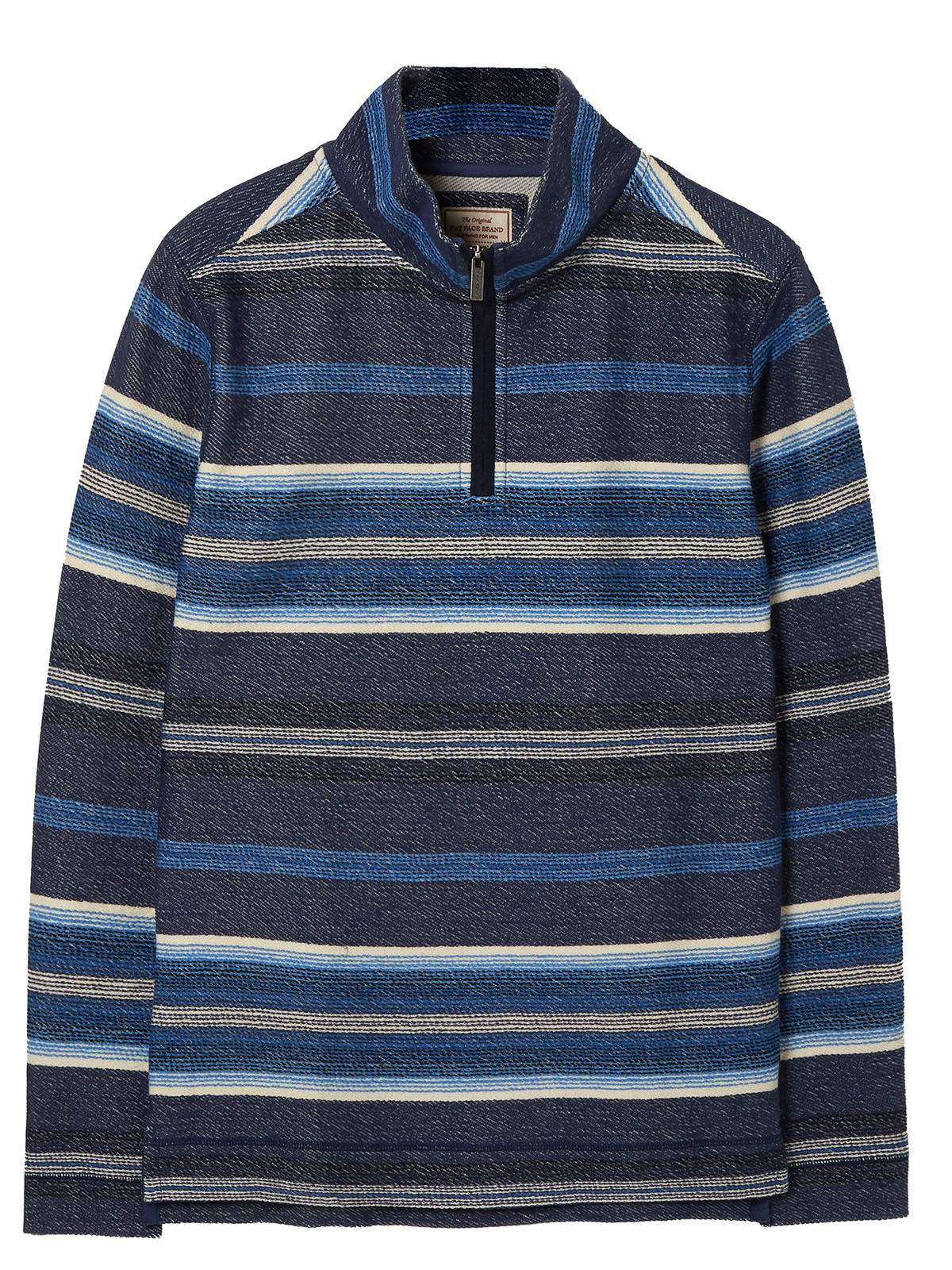 FAT FACE - - Fat Face NAVY Trescowe Multi Stripe Hoody - Size M to XXL