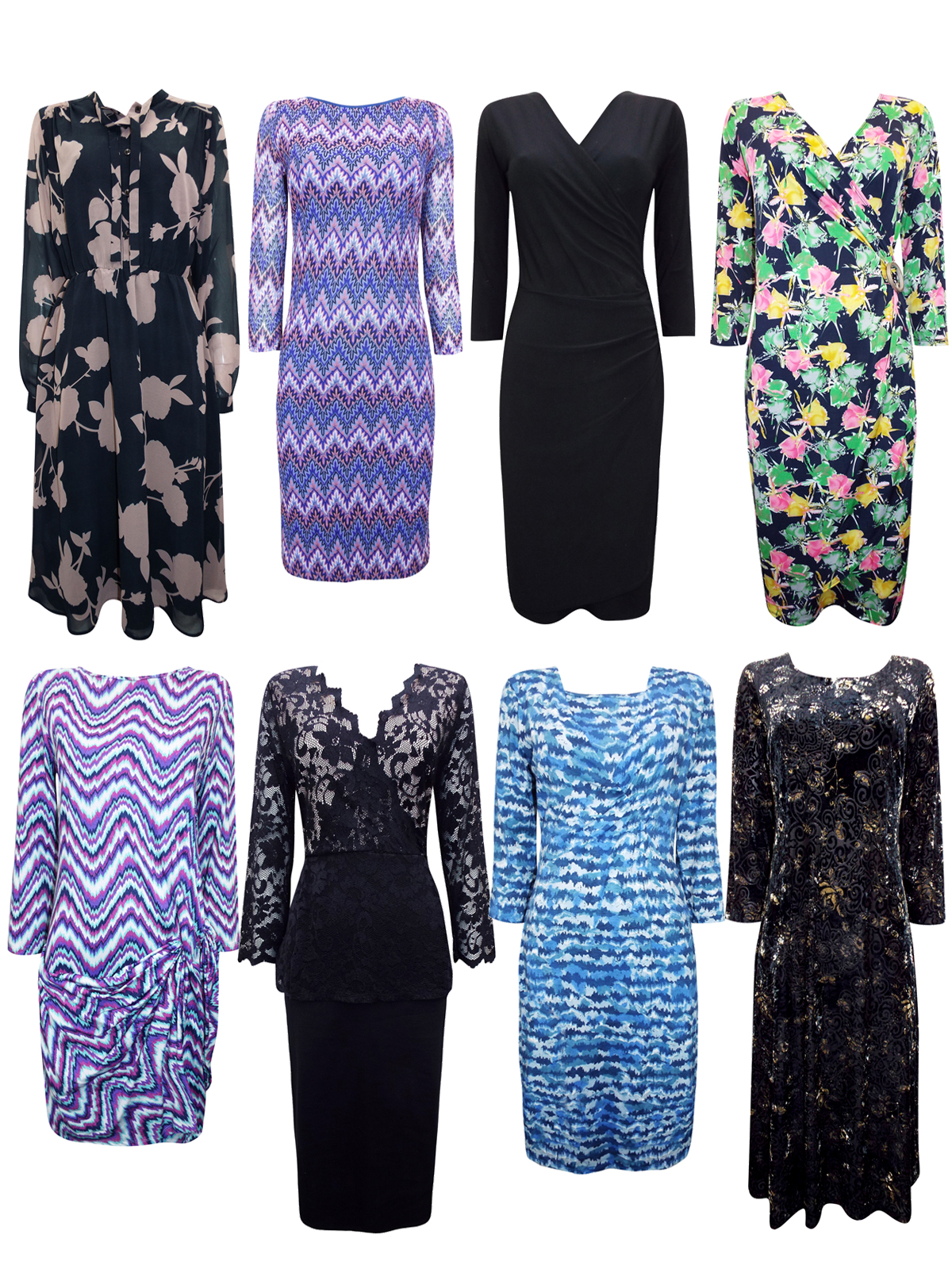 //text.. - - ASSORTED Ladies Midi Dresses - Size 8 to 16