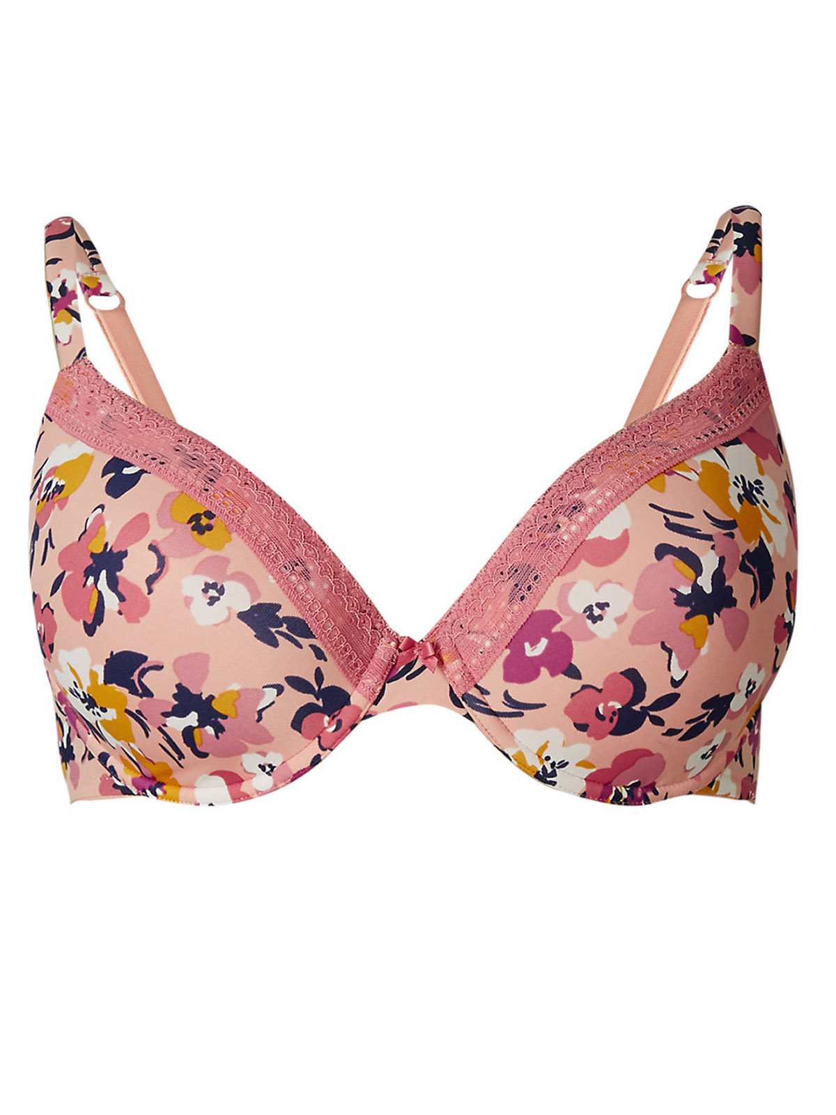 Marks And Spencer Mand5 Assorted Plain Printed And Lace Bras Size 30