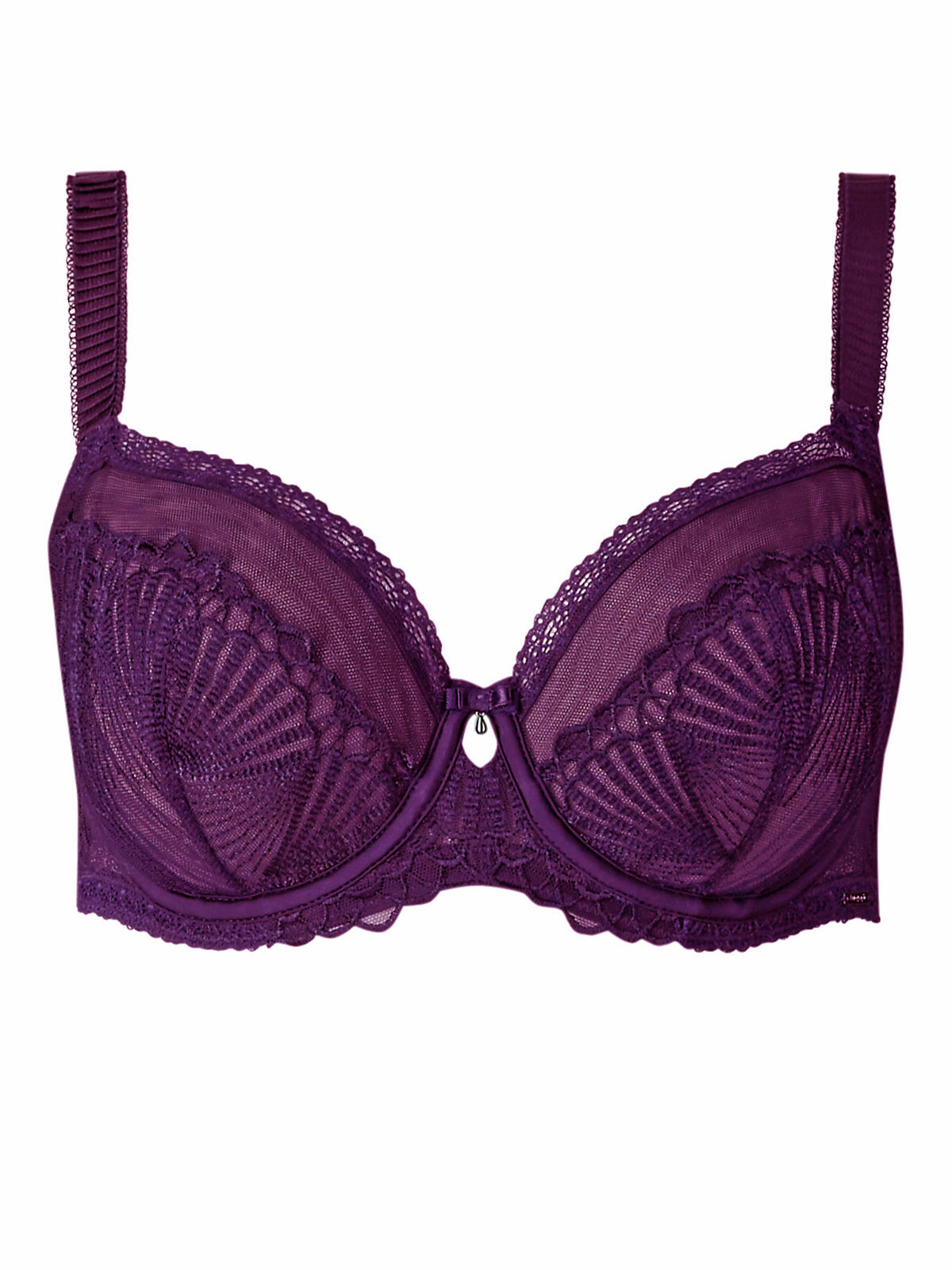 Marks And Spencer Mand5 Assorted Plain And Lace Non Padded Bras Size