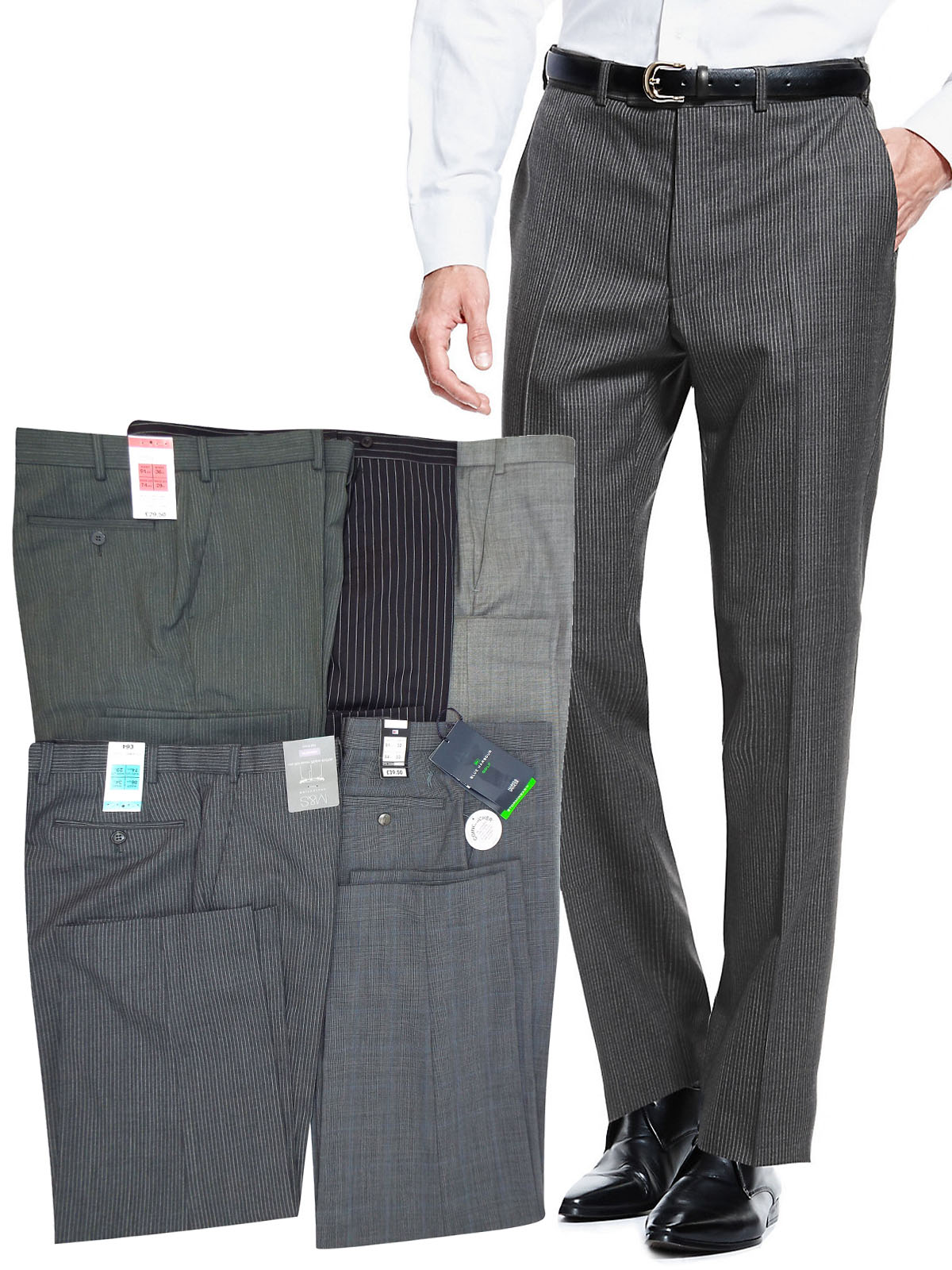Marks and Spencer - - M&5 ASSORTED Mens Trousers - Waist Size 32 to 36 ...