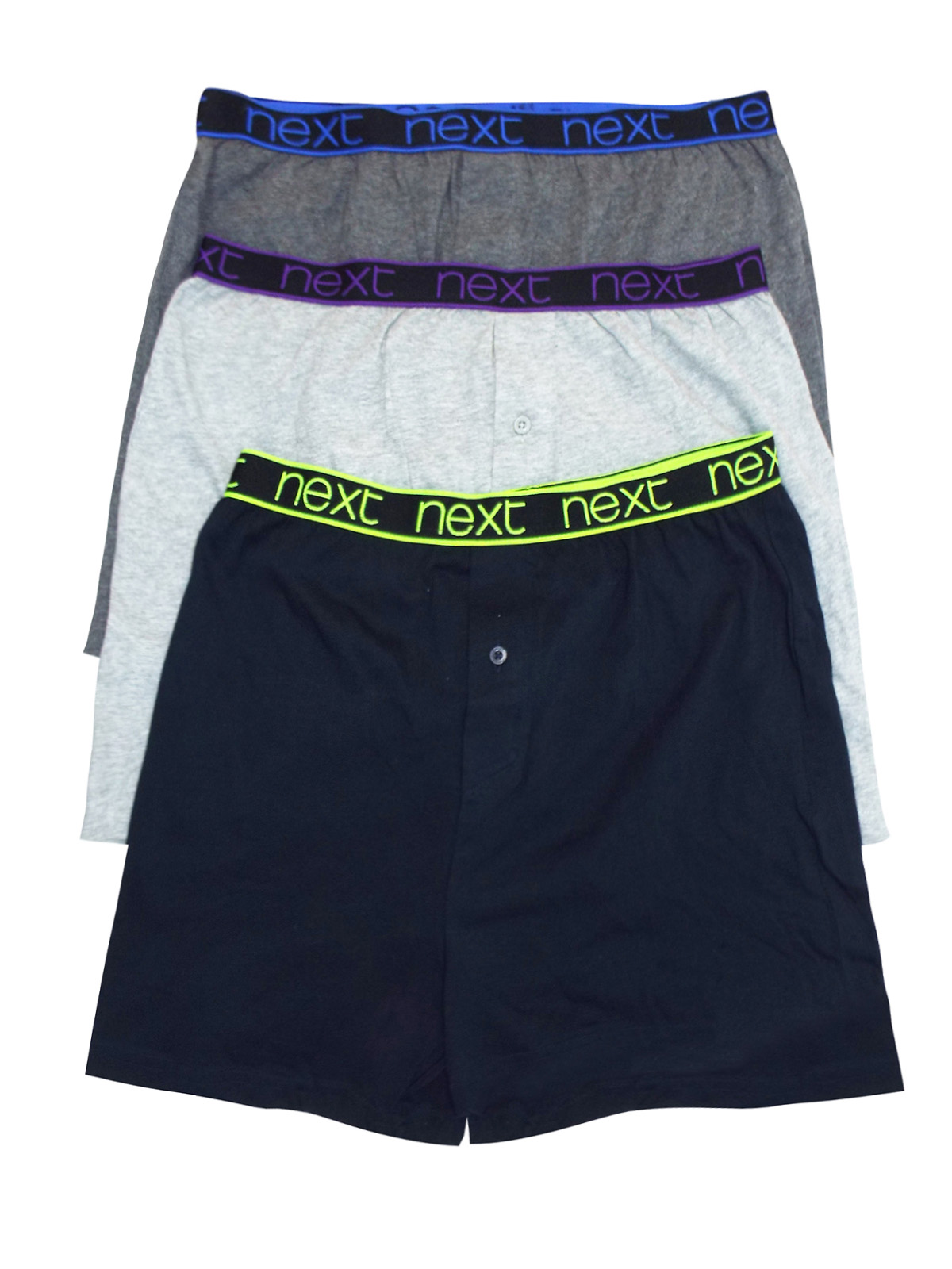 ASSORTED Mens Pure Cotton Branded Waist Boxers - Size M