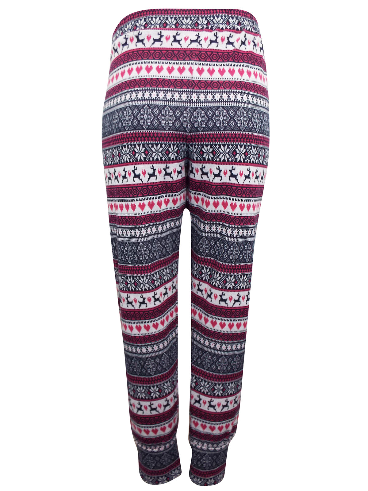 FAT FACE - - Fat Face MULTI Reindeer Jacquard Christmas Pyjama Bottoms ...