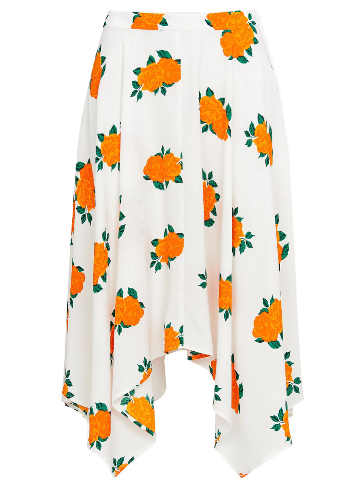 Ellos - - WHITE Beverly Asymmetric Hem Skirt - Plus Size 14 to 26 (EU ...