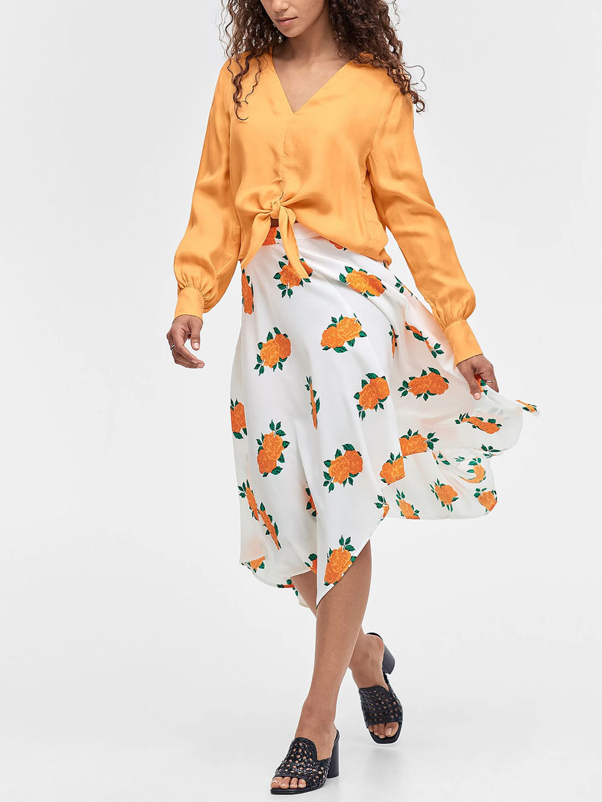 Ellos - - WHITE Beverly Asymmetric Hem Skirt - Plus Size 14 to 26 (EU ...