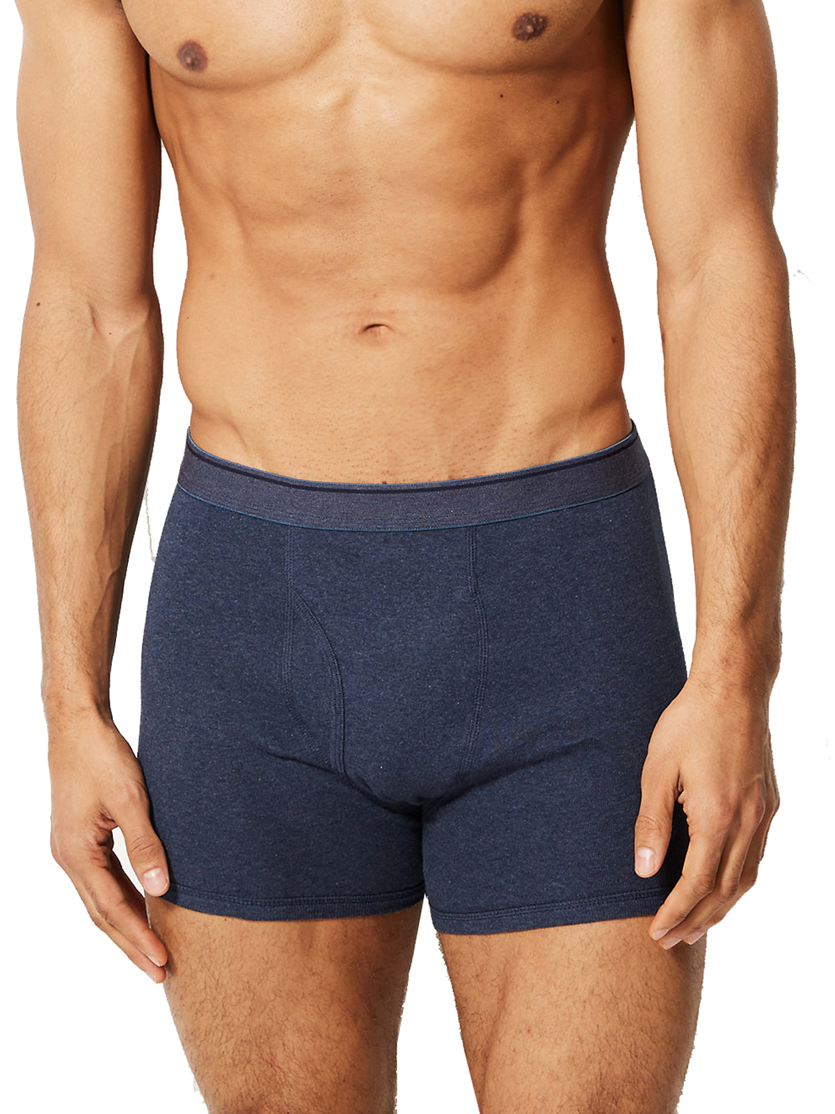 Marks and Spencer - - M&5 DENIM Pure Cotton Cool & Fresh Striped Waist ...