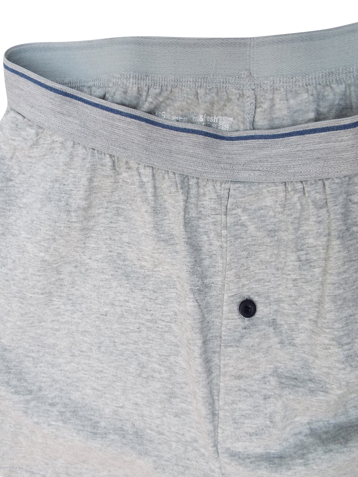 Marks and Spencer - - M&5 LIGHT-GREY Pure Cotton Cool & Fresh Boxers ...