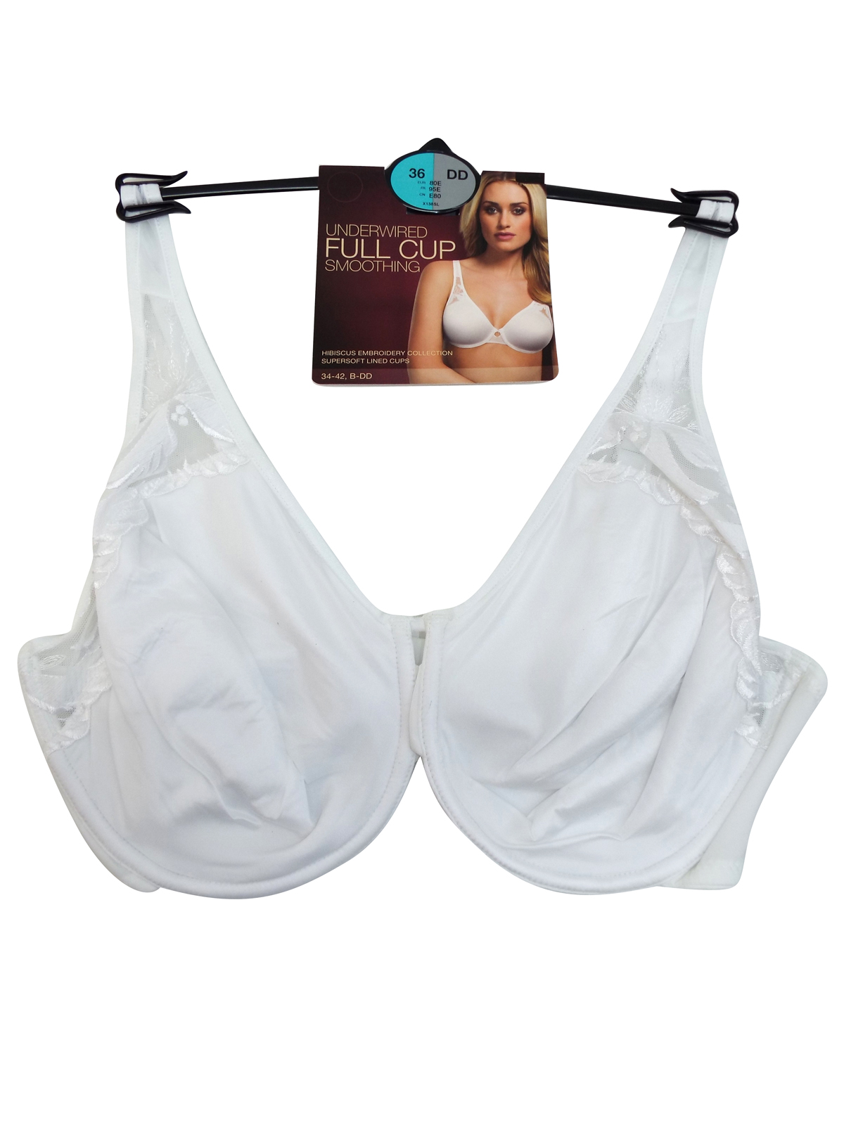 Marks and Spencer - - M&5 WHITE Hibiscus Smoothing Underwired Full Cup ...