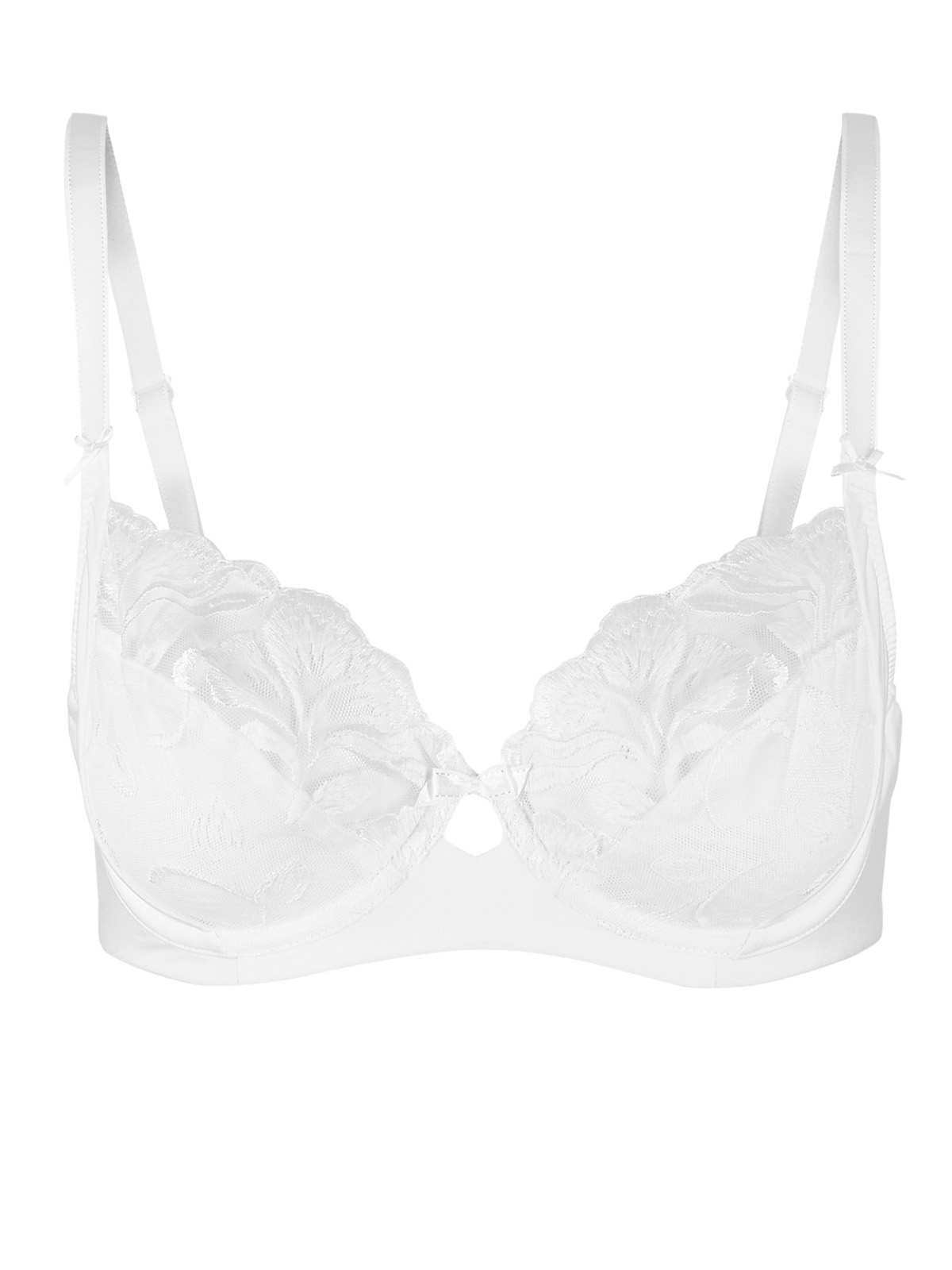 Marks and Spencer - - M&5 WHITE Olivia Embroidered Non-Padded Balcony ...