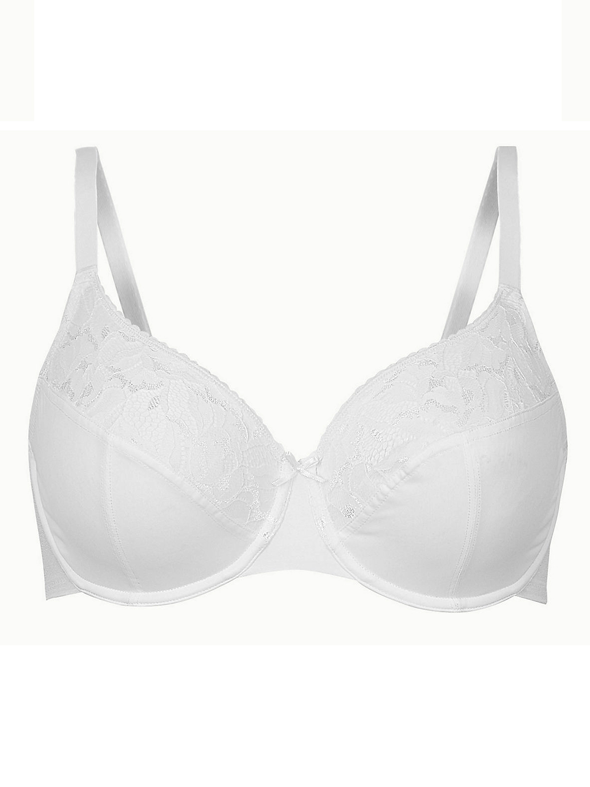 Wholesale Plus Size Clothing from Marisota - - M&5 WHITE Lace Trim Non ...