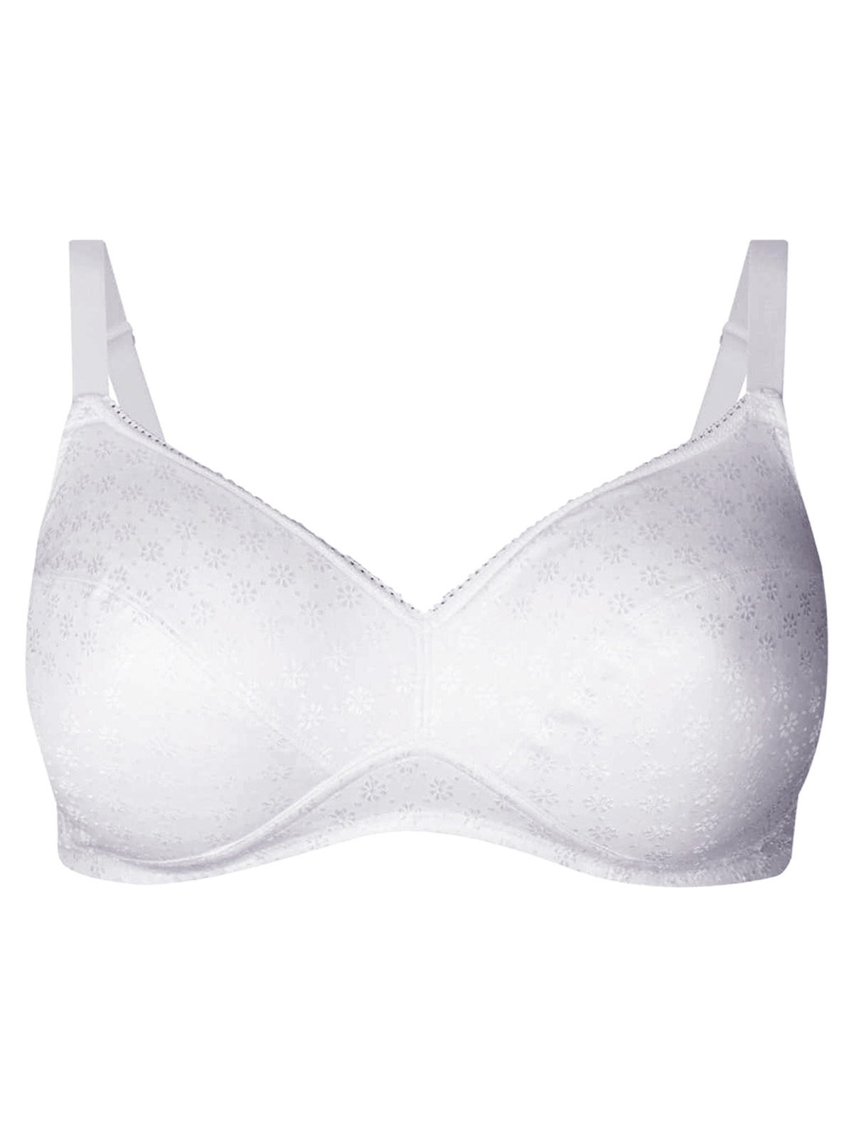 Marks and Spencer - - M&5 WHITE Jacquard Padded Full Cup Bra - Size 32 ...