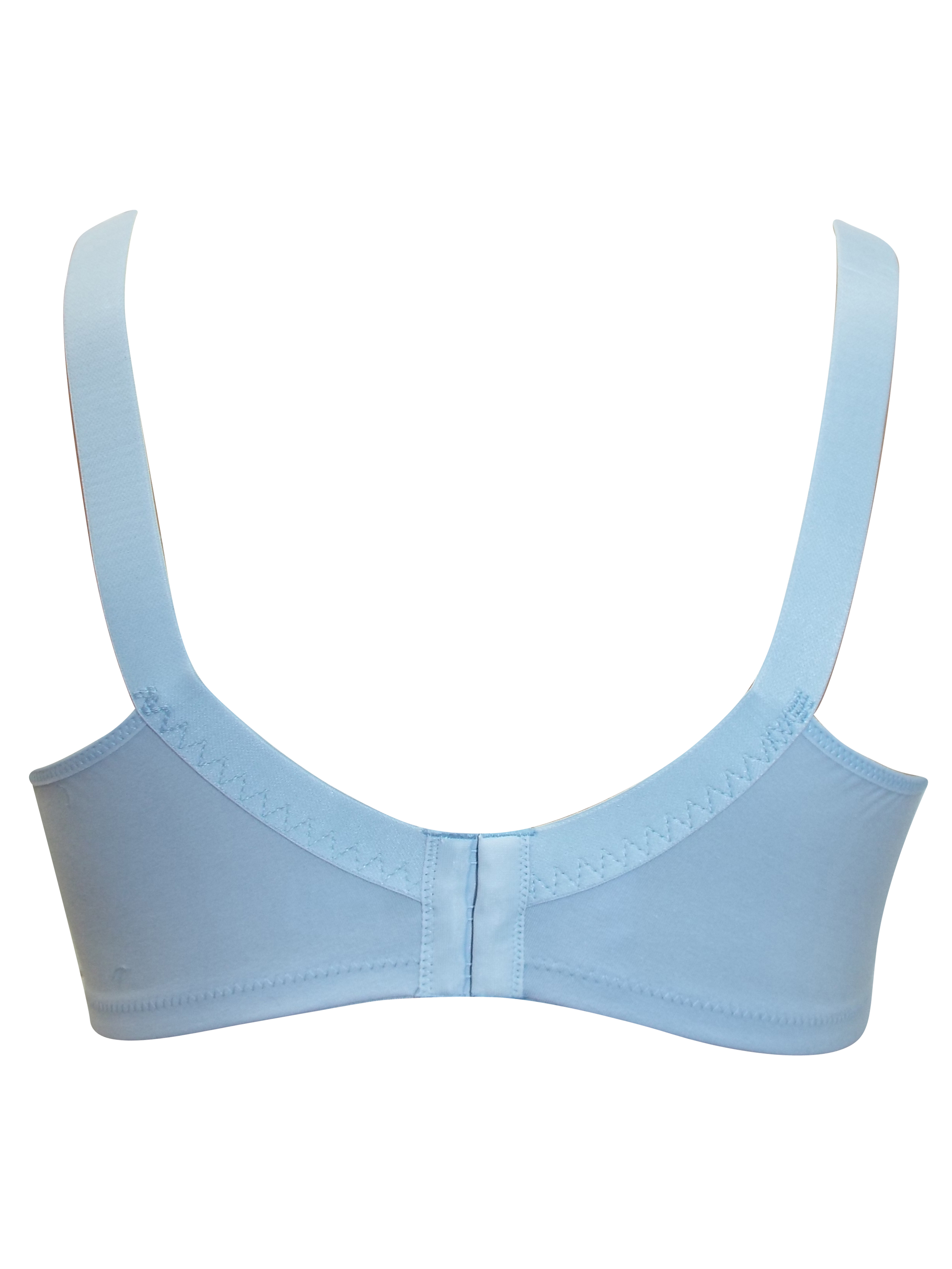 Marks and Spencer - - M&5 LIGHT-BLUE Floral Embroidered Non-Wired Total ...