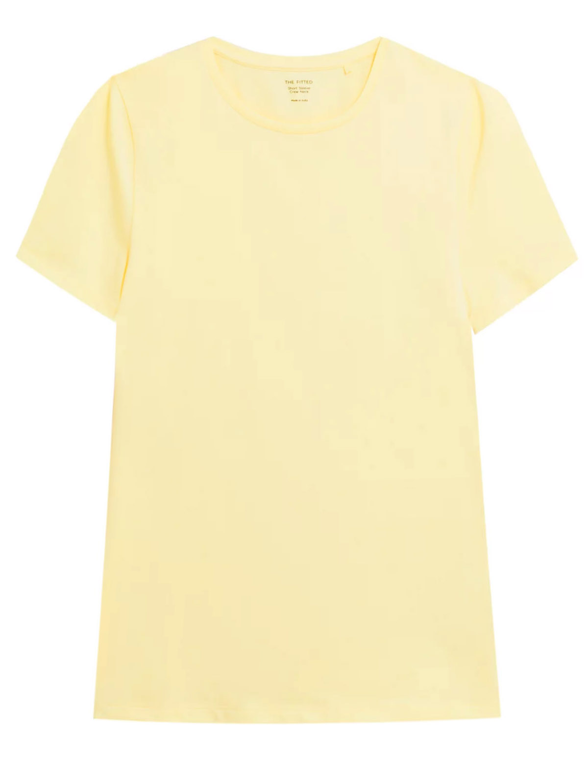 YELLOW Cotton Rich Fitted T-Shirt - Size 6 to 24