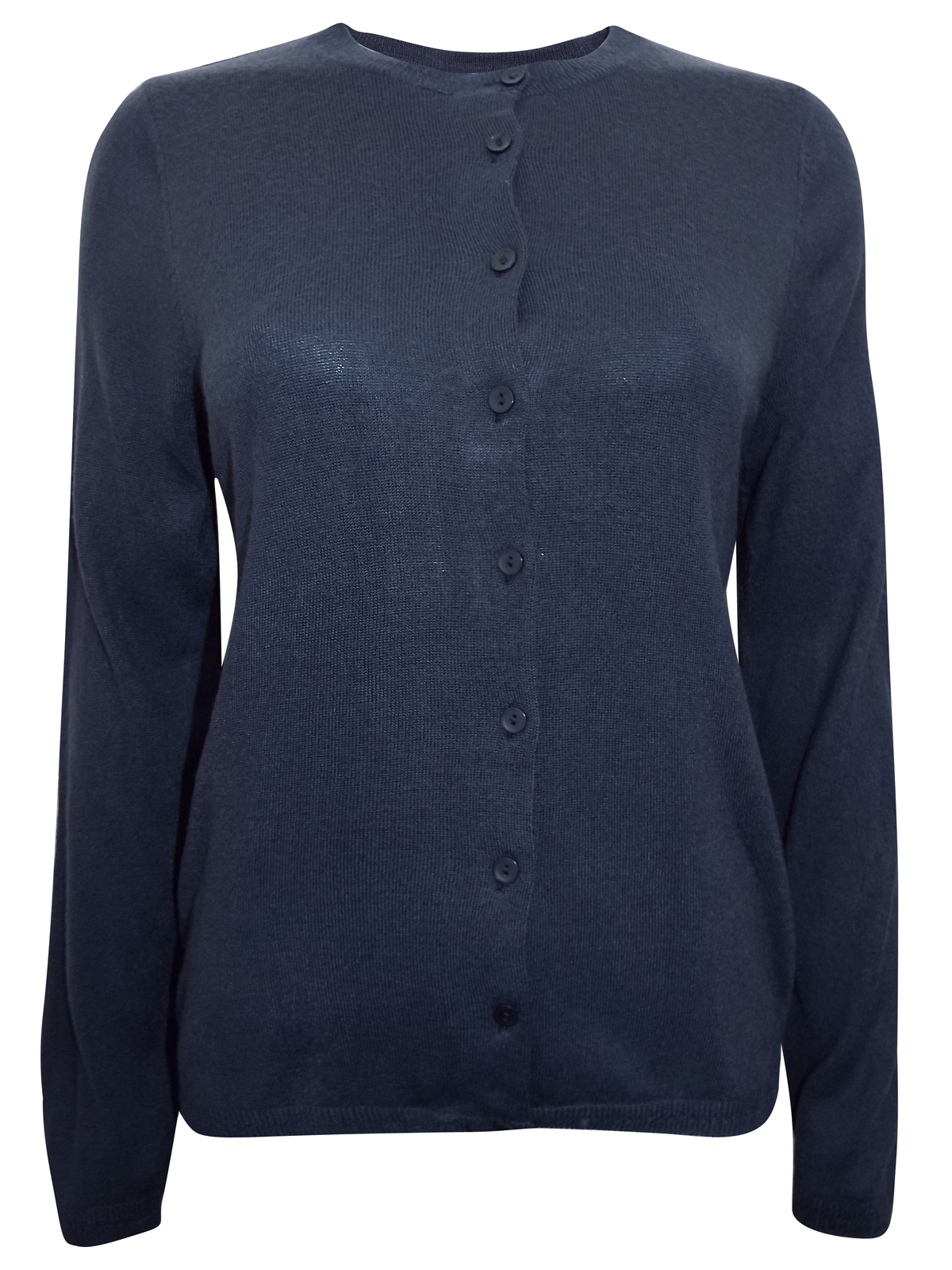Marks and Spencer - - M&5 NAVY Button Through Super Soft Cashmilon ...
