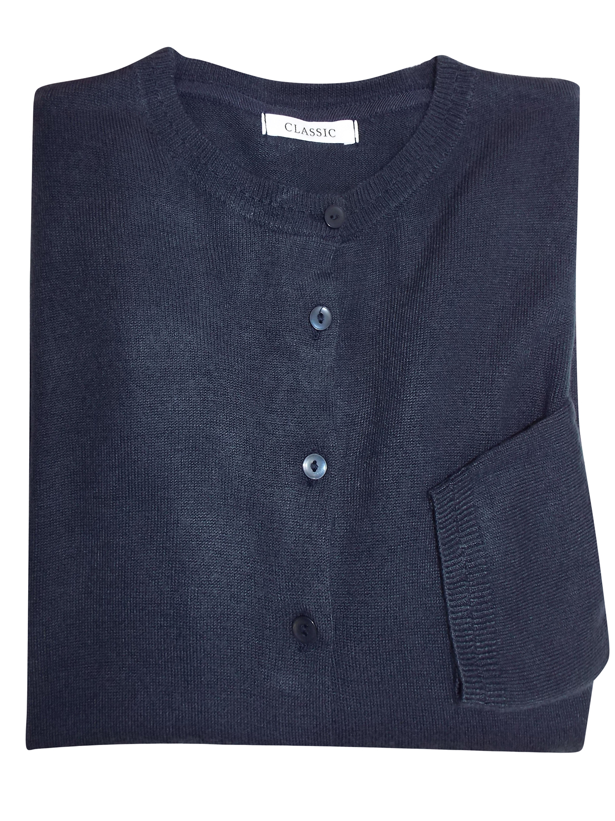 Marks and Spencer - - M&5 NAVY Button Through Super Soft Cashmilon ...