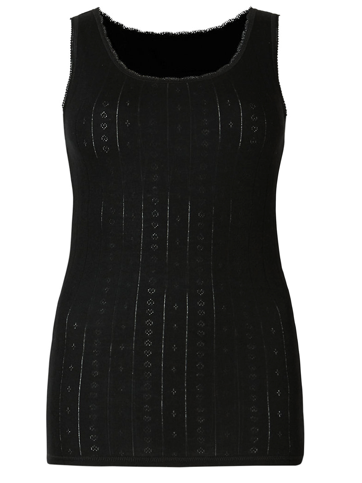 Marks and Spencer - - M&5 BLACK 2-Pack Thermal Pointelle Built Up ...