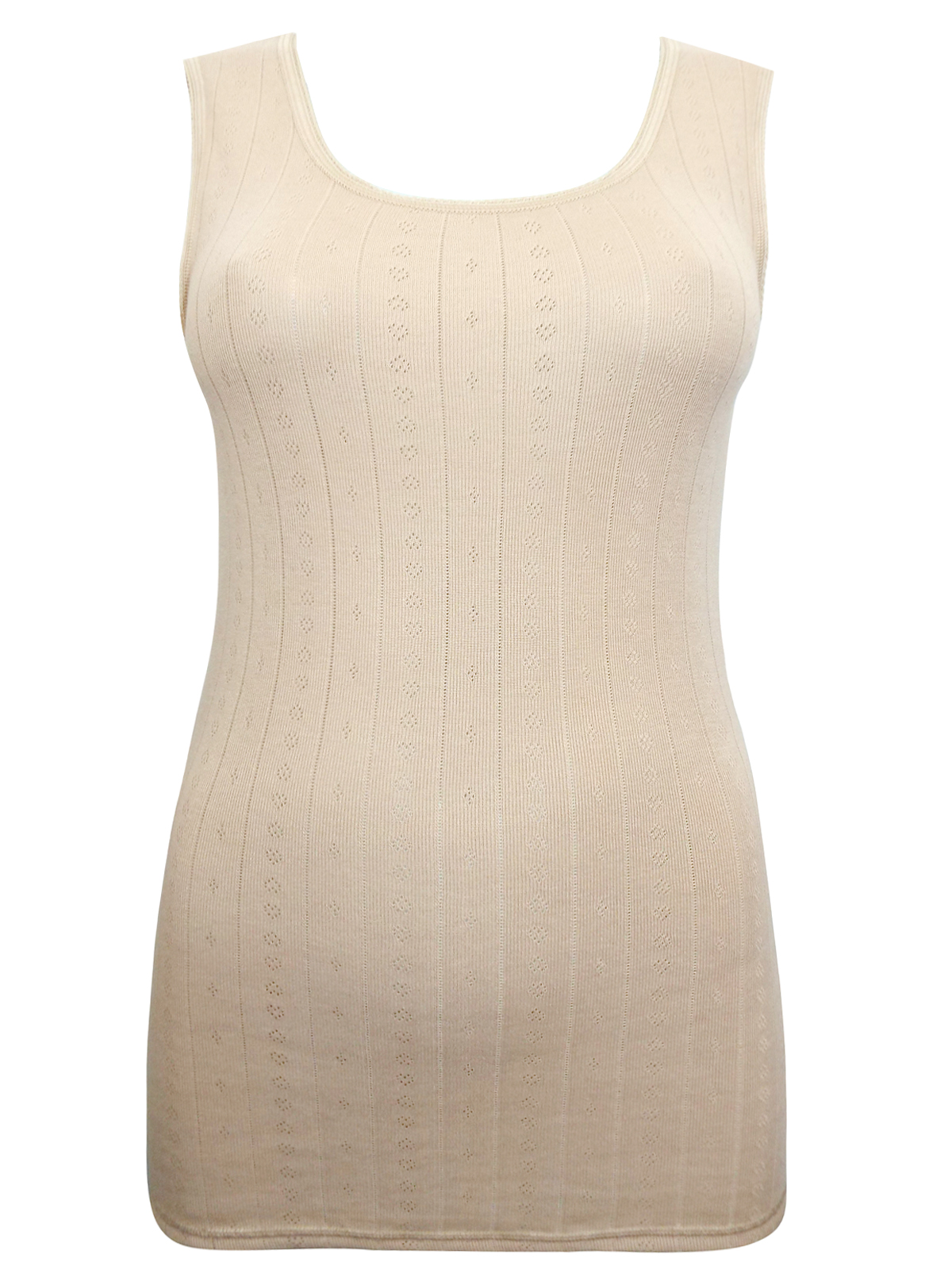 Marks and Spencer - - M&5 LIGHT-CAMEL Thermal Pointelle Built-Up ...