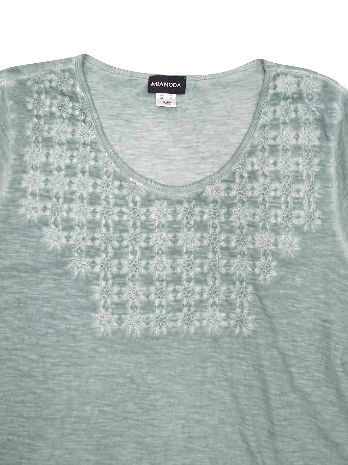 Wholesale Knitwear by Mia Moda - - Mia Moda SAGE Pure Cotton Floral ...