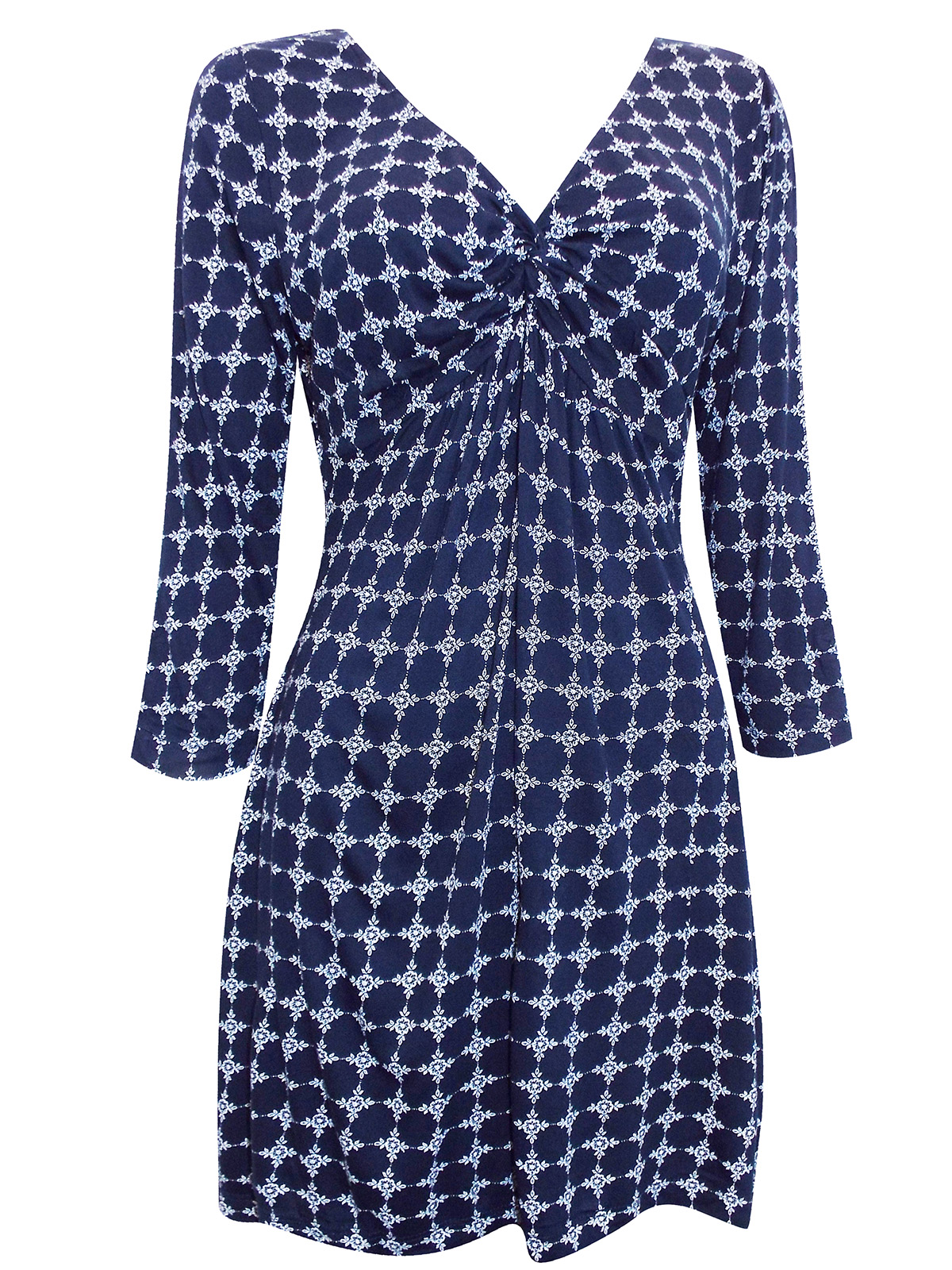FAT FACE - - Fat Face NAVY Triangle Geo Print Twist Front Cotswold ...