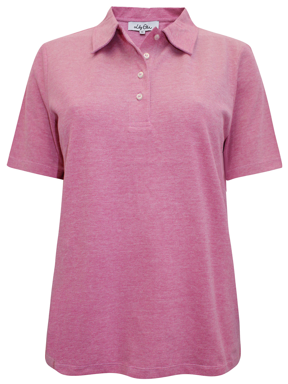 Lily Ella - - L.E. PINK Isabella Polo Collar Top - Size 10