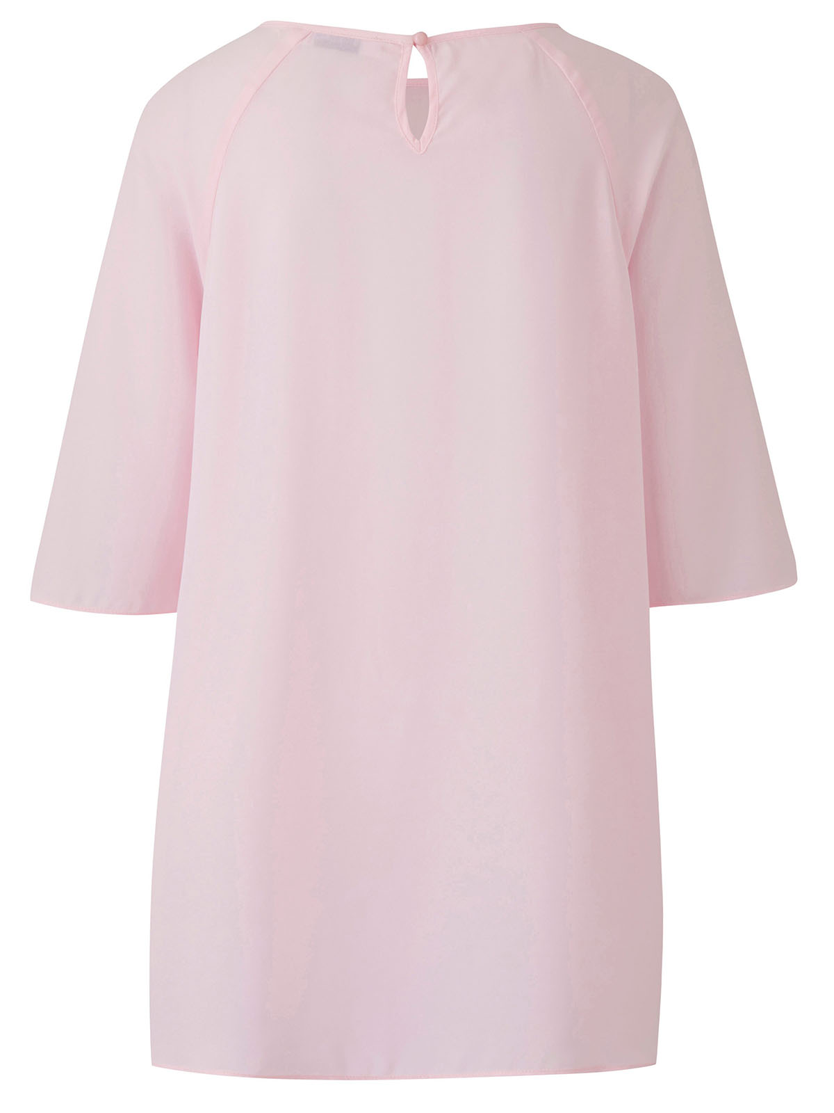 Plus Size wholesale clothing by simply be - - PINK Ruched Raglan Sleeve ...