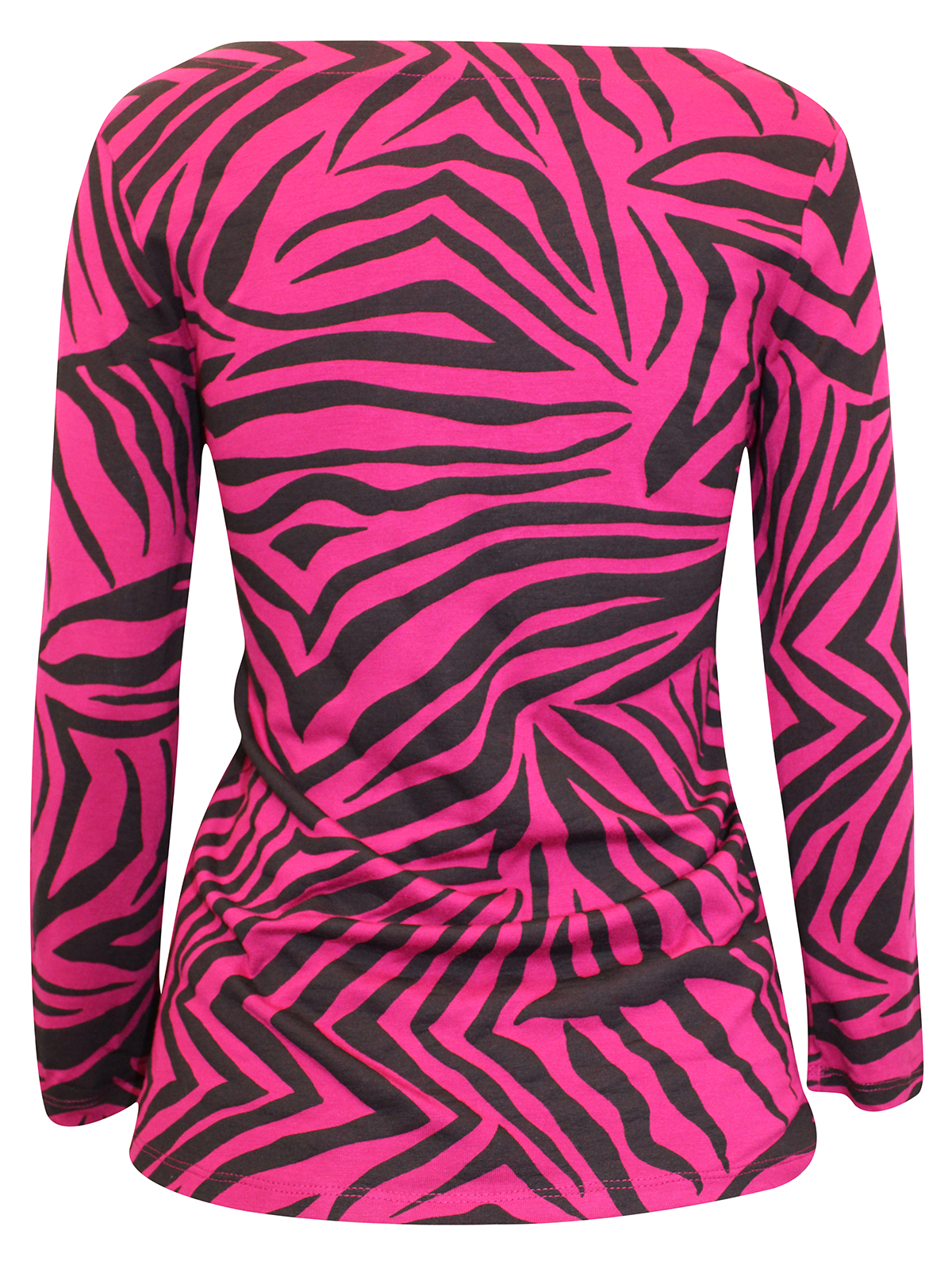 PINK Zebra Print 3/4 Sleeve Jersey Top - Size 10 to 20