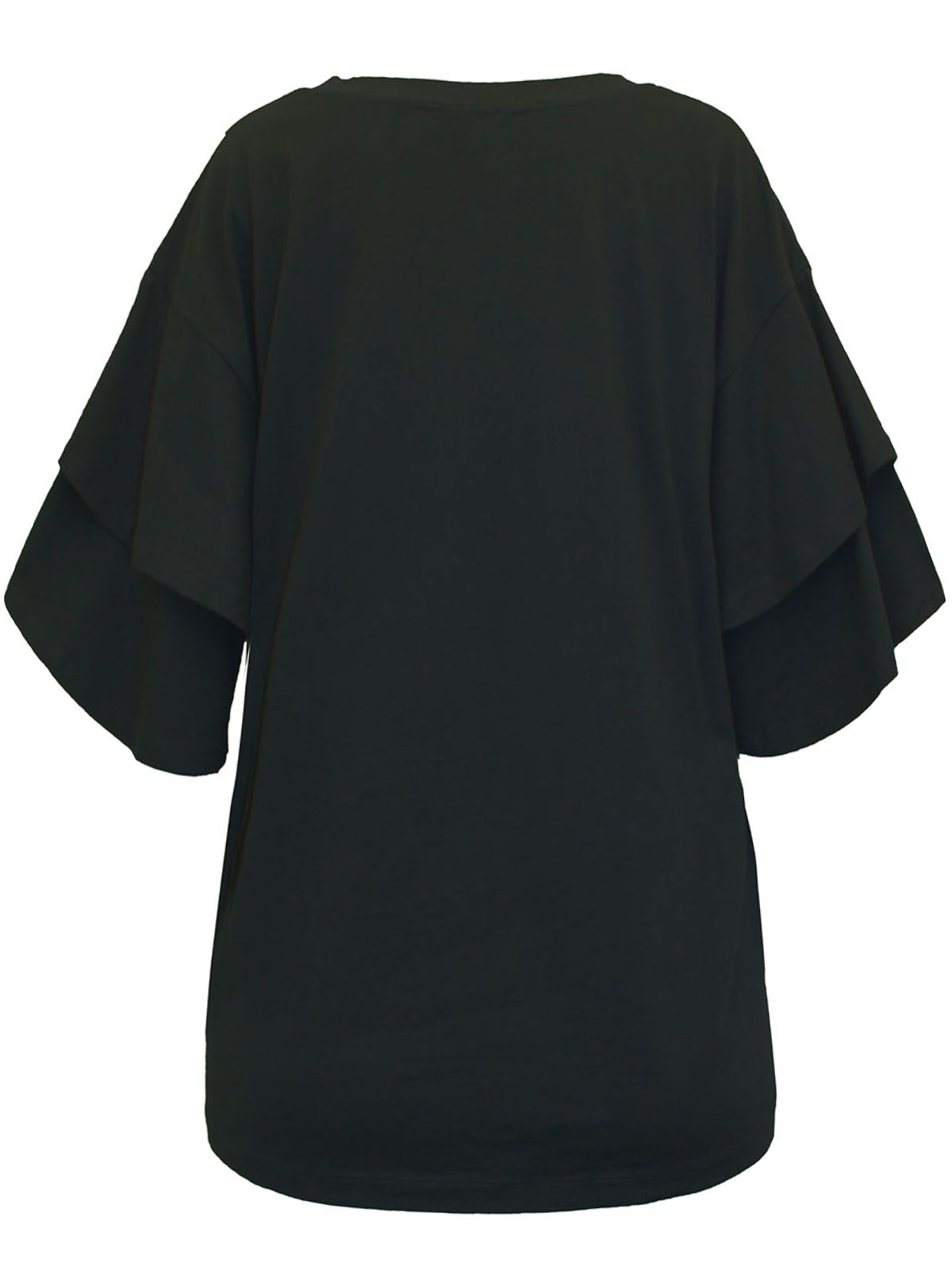 Plus Size wholesale clothing by simply be - - BLACK Pure Cotton Layered ...