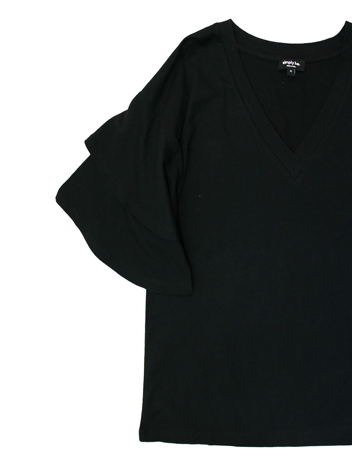 Plus Size wholesale clothing by simply be - - BLACK Pure Cotton Layered ...