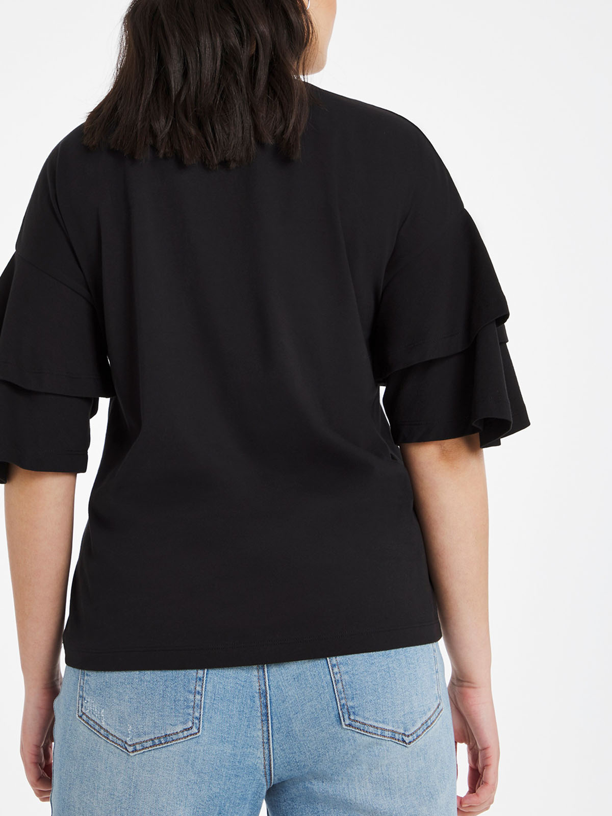 Plus Size wholesale clothing by simply be - - BLACK Pure Cotton Layered ...