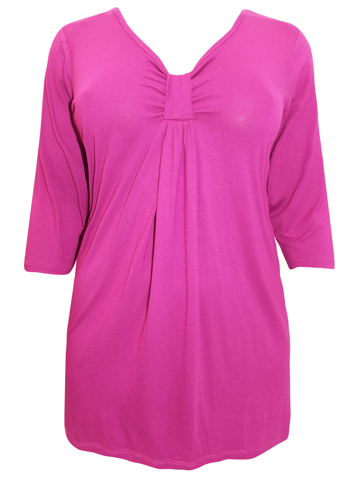 Captive Curve - - Captive Curve MAGENTA Tab Neck 3/4 Sleeve Jersey ...