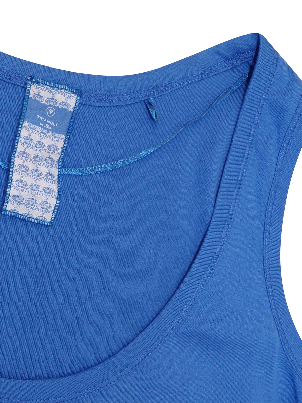 S.Oliver - Triangle - - Triangle BLUE Pure Cotton Sleeveless Vest ...