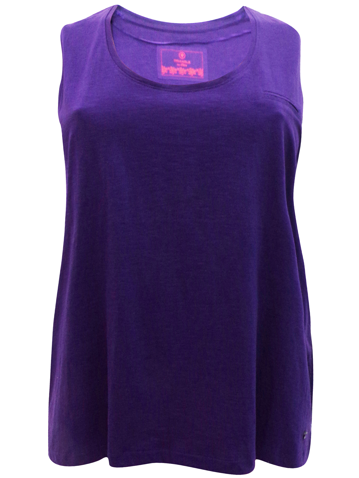 S.Oliver - Triangle - - Triangle PURPLE Pure Cotton Sleeveless Vest ...